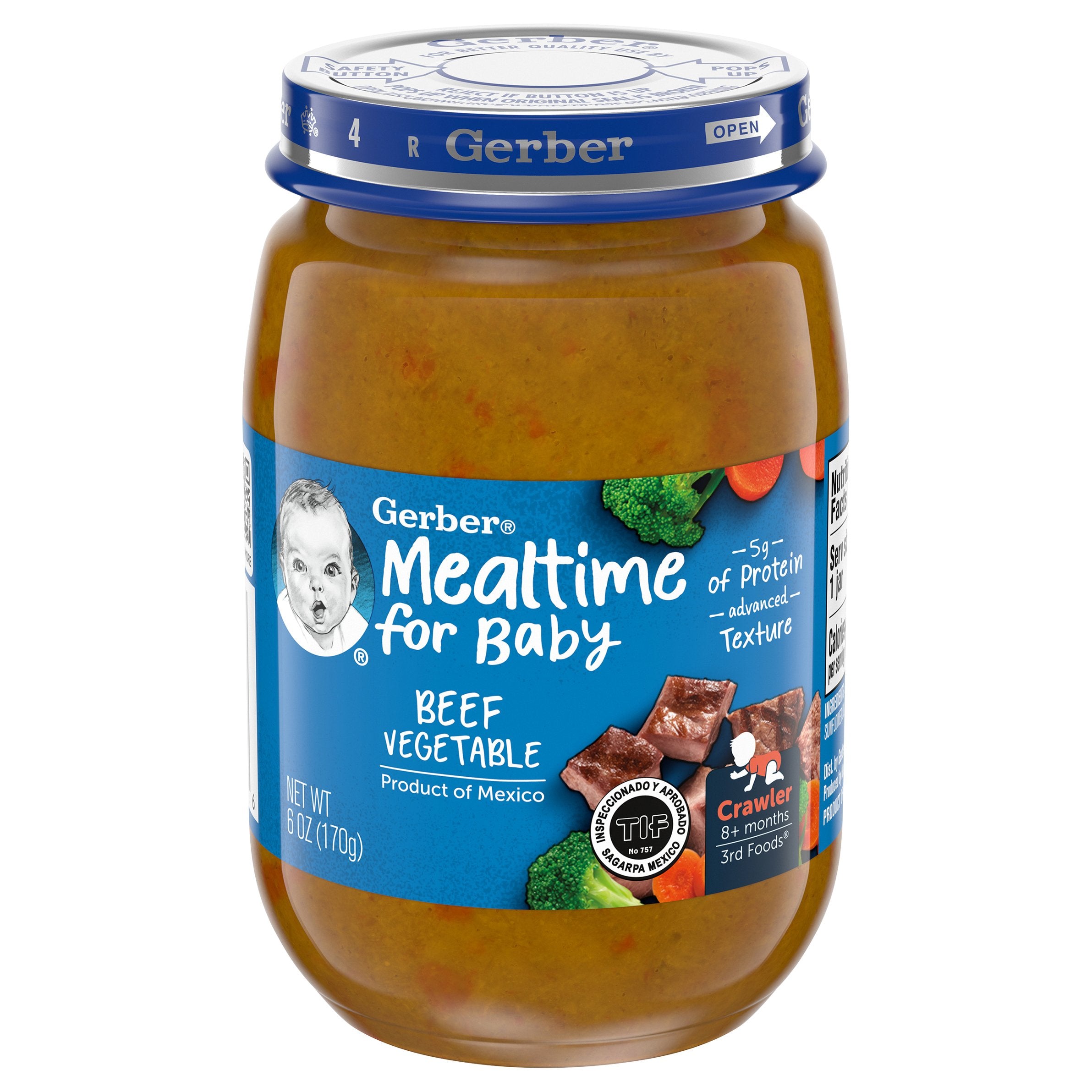 Gerber Beef Vegetable Baby Food - 6 OZ 12 Pack – StockUpExpress