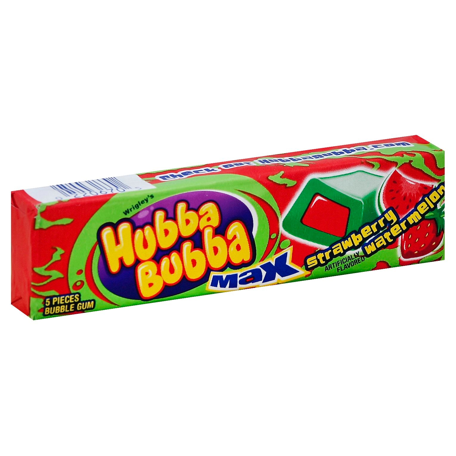 Hubba Bubba Strawberry Watermelon Gum - 5 CT 18 Pack – StockUpExpress