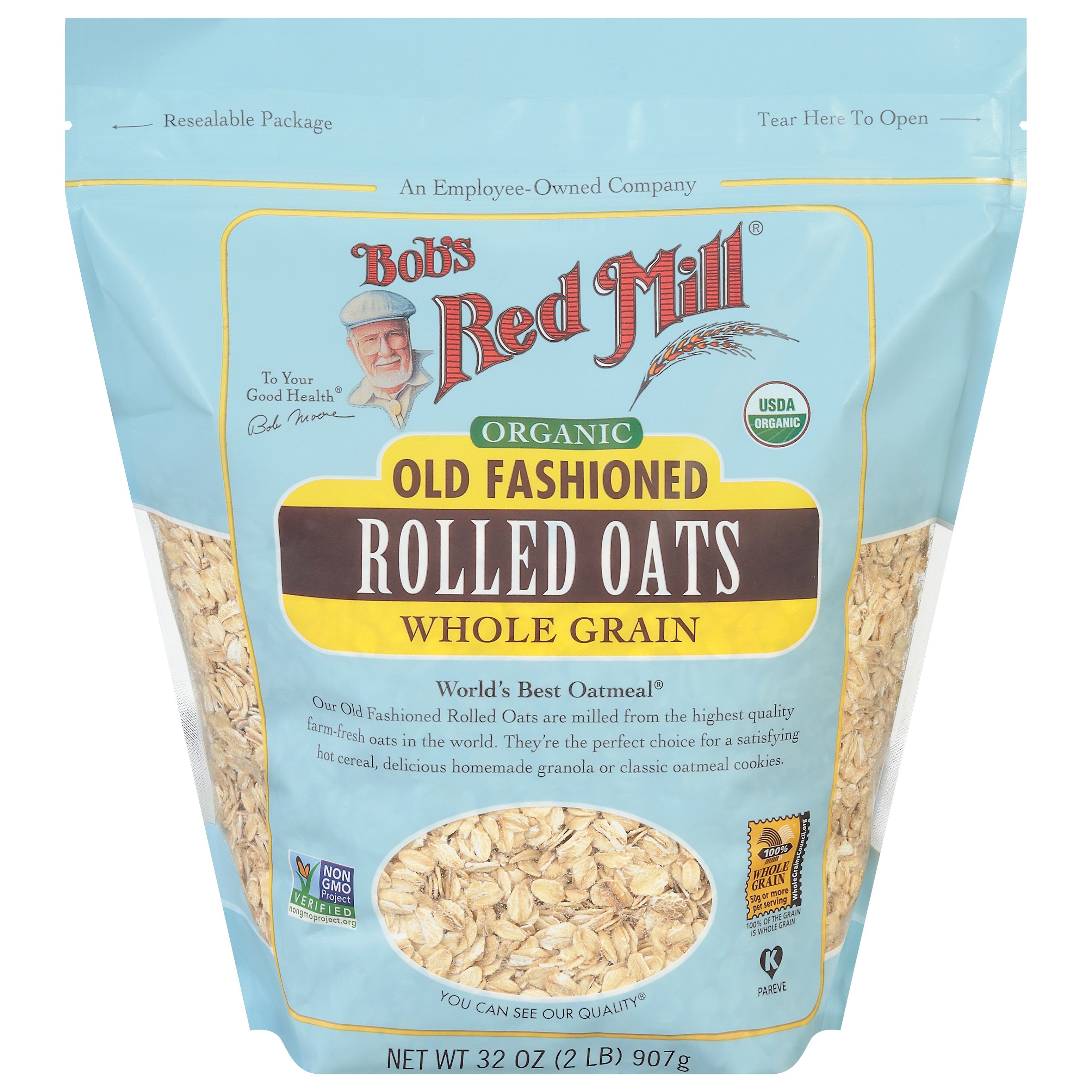 Bob's Red Mill Old Fashioned Rolled Oats - 32 OZ 4 Pack – StockUpExpress