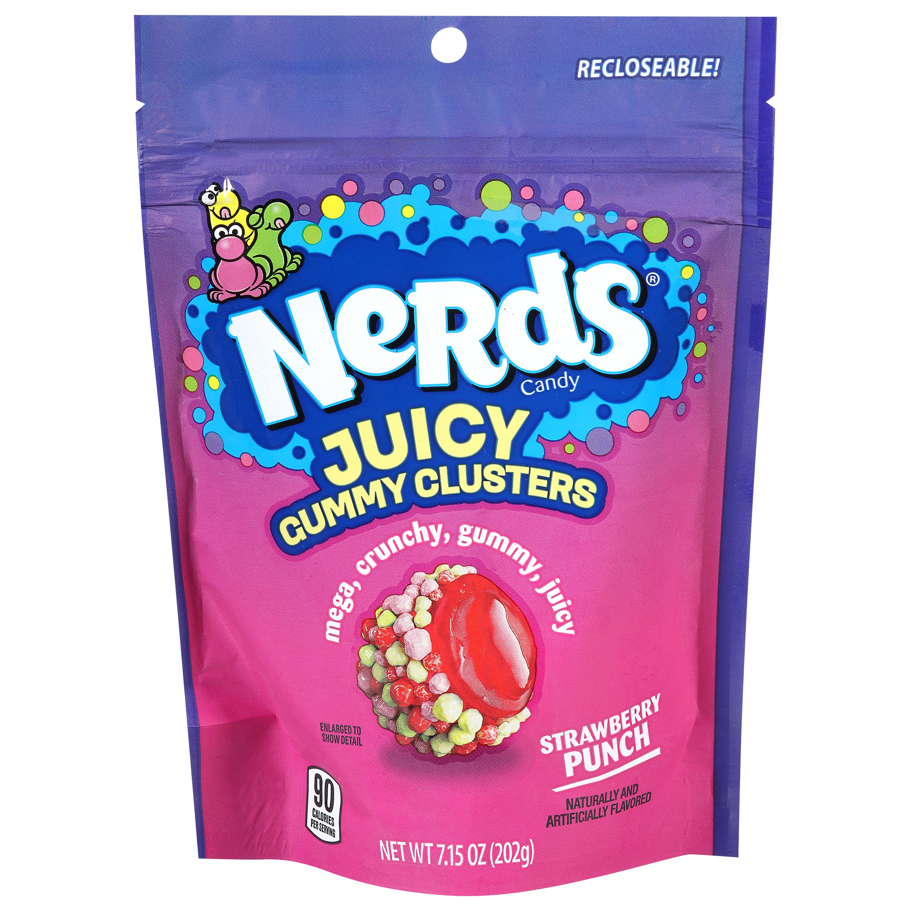 Nerds Juicy Gummy Clusters Strawberry Punch Candy 7.15 oz - 6 Pack ...