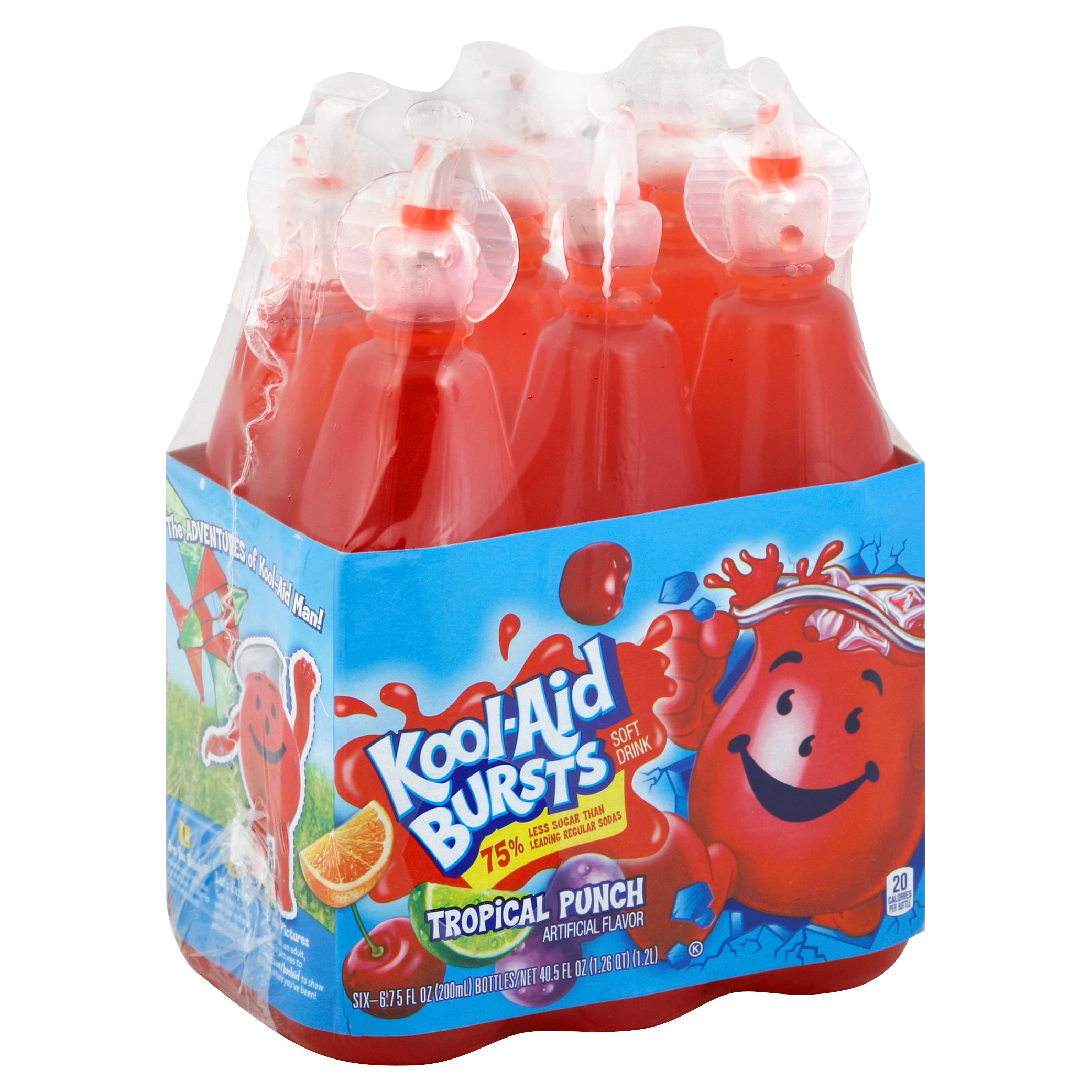 Kool-Aid Tropical Punch Soft Drink 6 - 6.75 fl oz Bottles - 8 Pack ...