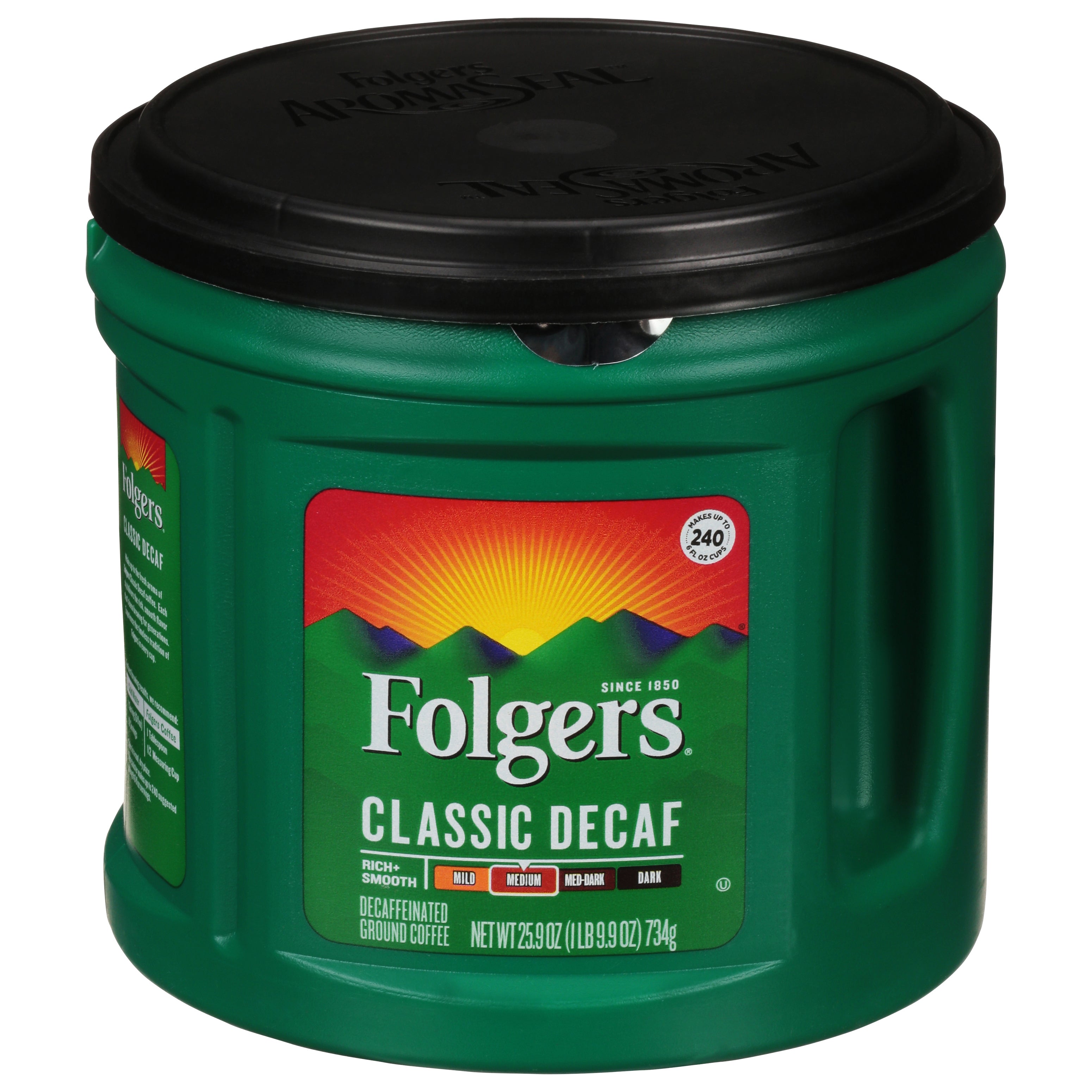 Folgers Classic Decaffeinated Ground Coffee - 25.9 OZ 6 Pack ...