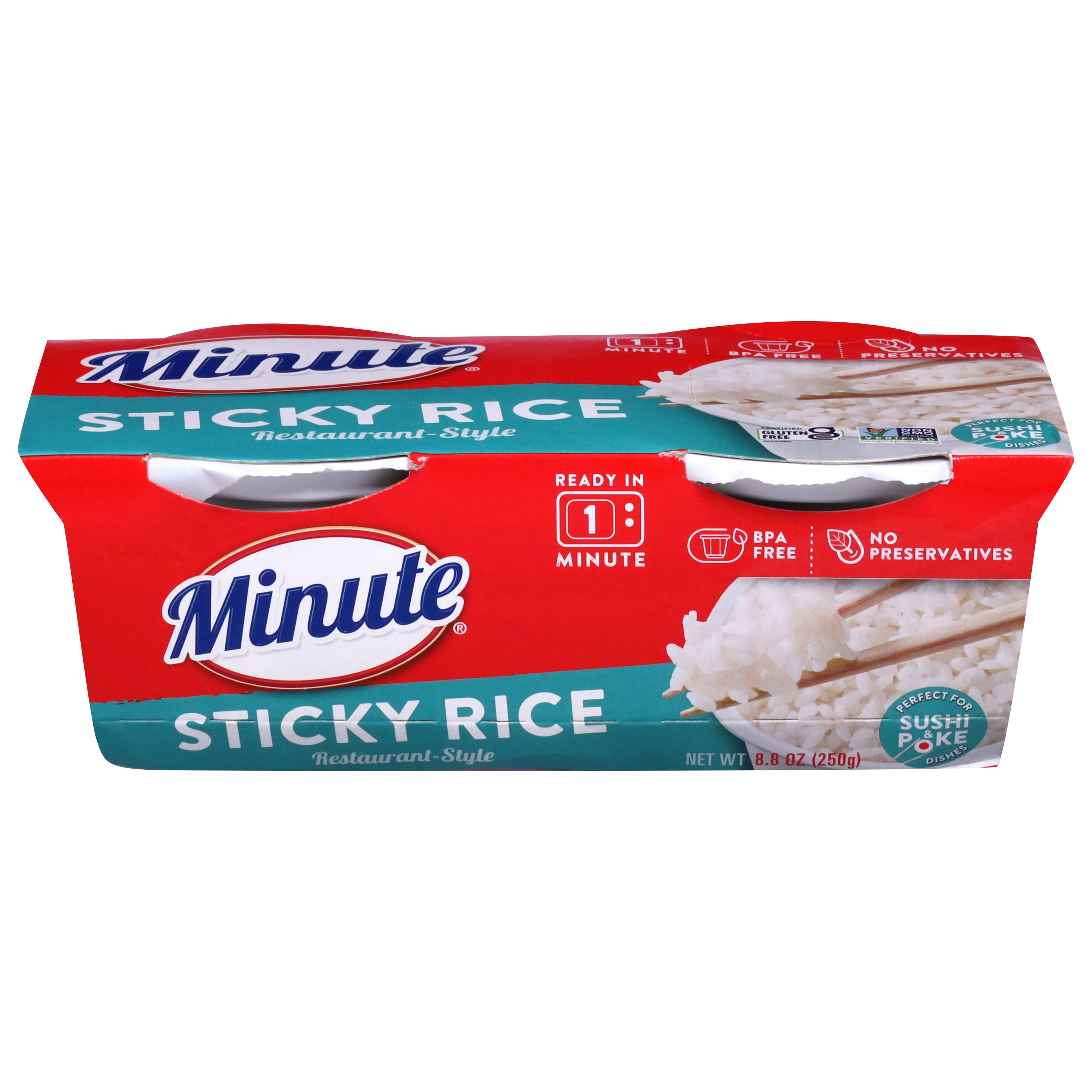 Minute Restaurant-Style Sticky Rice 8.8 oz - 8 Pack – StockUpExpress