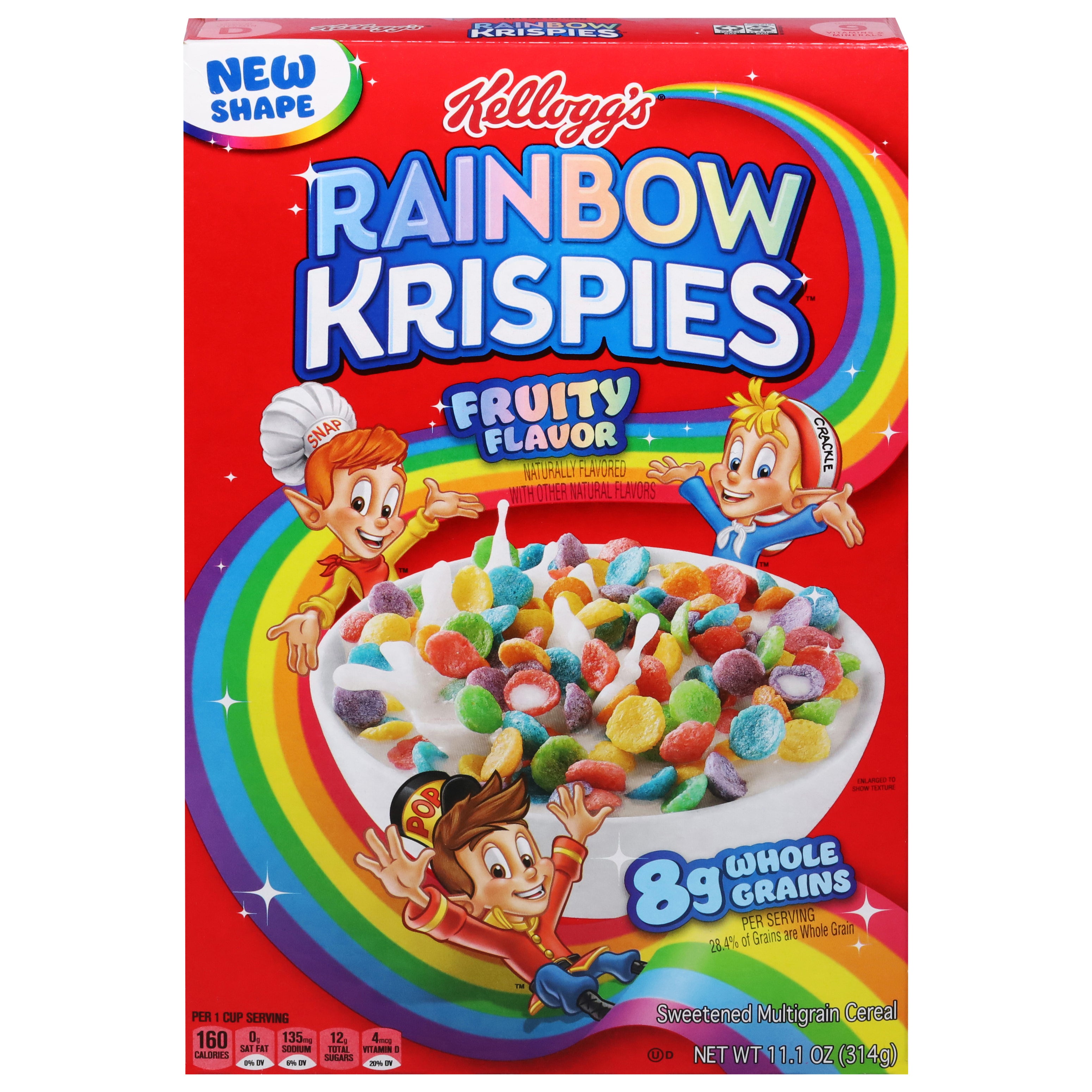 Kellogg's Rainbow Krispies Fruity Flavor Cereal - 11.1 OZ 10 Pack ...