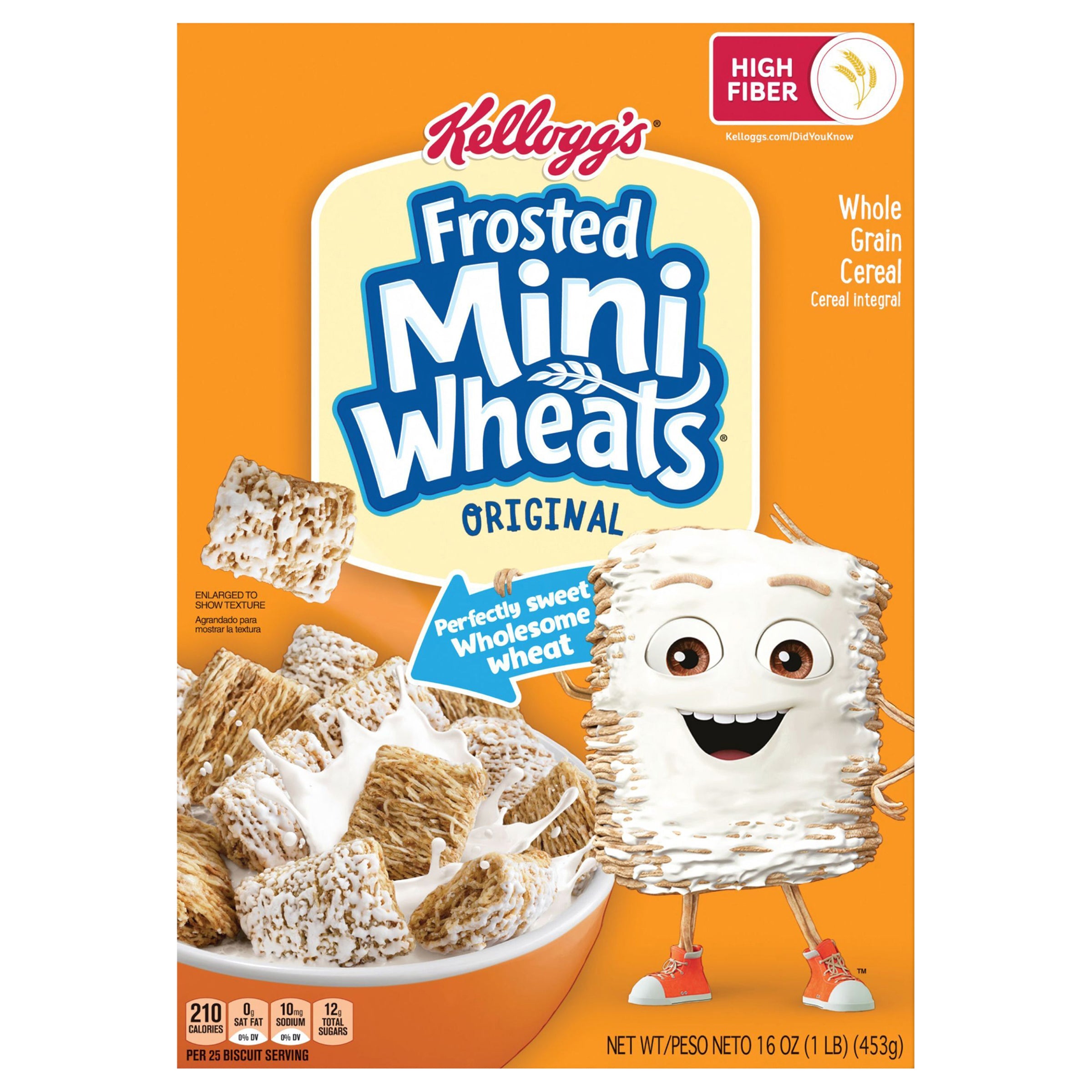Kellogg's Frosted Mini-Wheats Breakfast Cereal Original, Kids Cereal ...