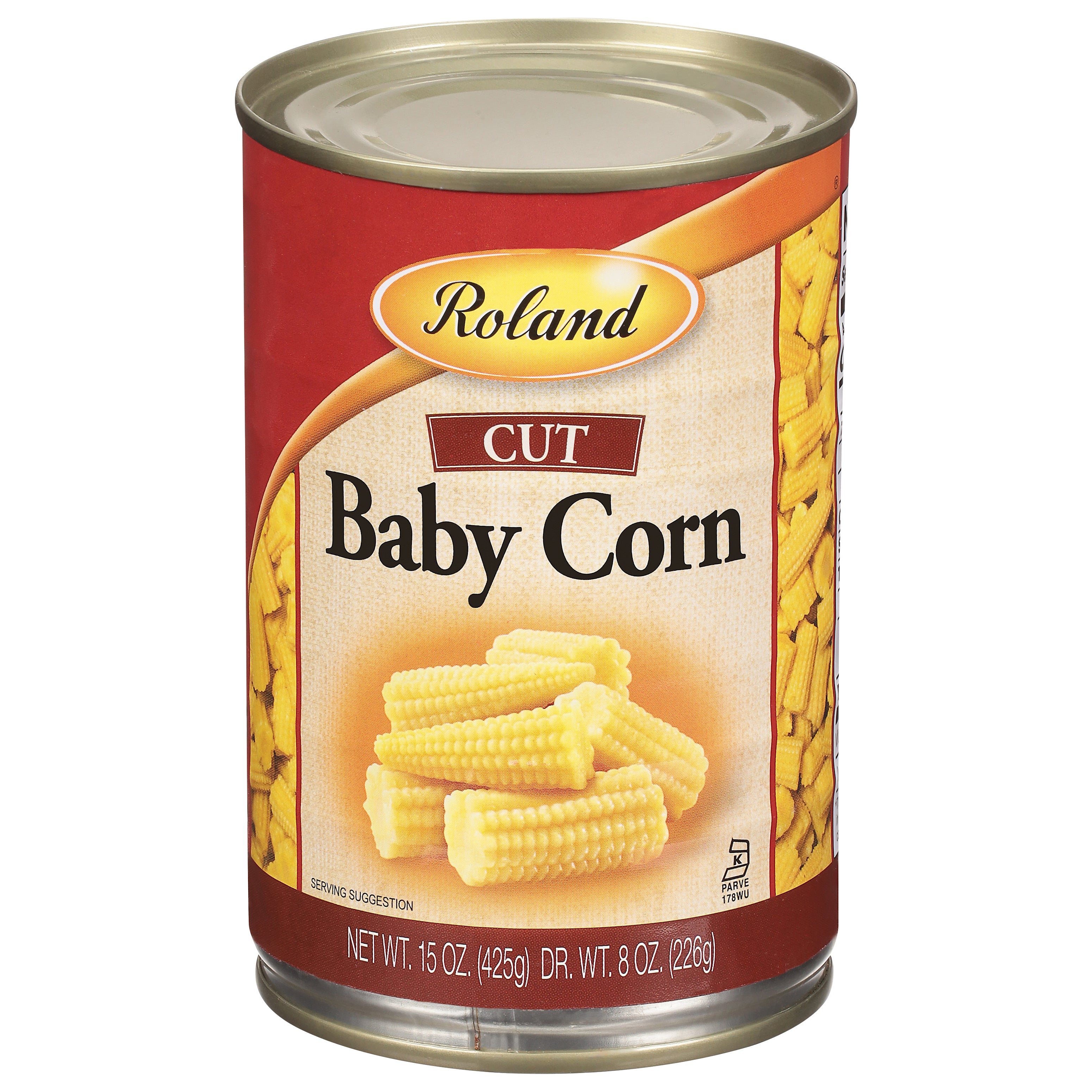 Roland Cut Baby Corn - 15 OZ 12 Pack – StockUpExpress