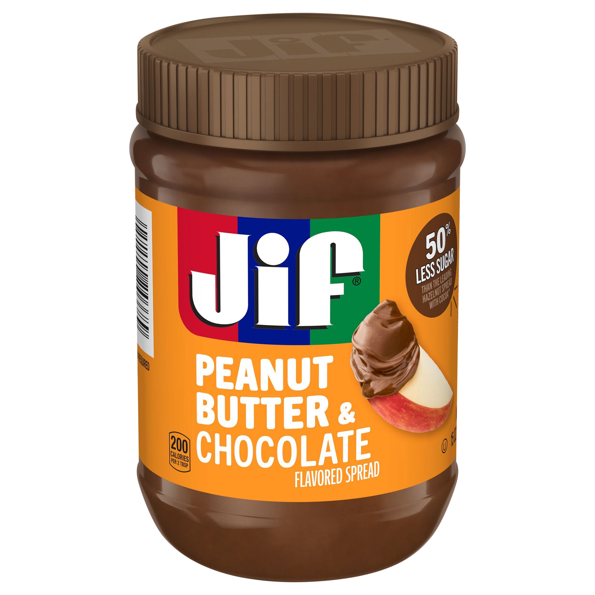 Jif Peanut Butter & Chocolate Flavored Spread, 15 Oz. Jar - 15 OZ 12 P ...