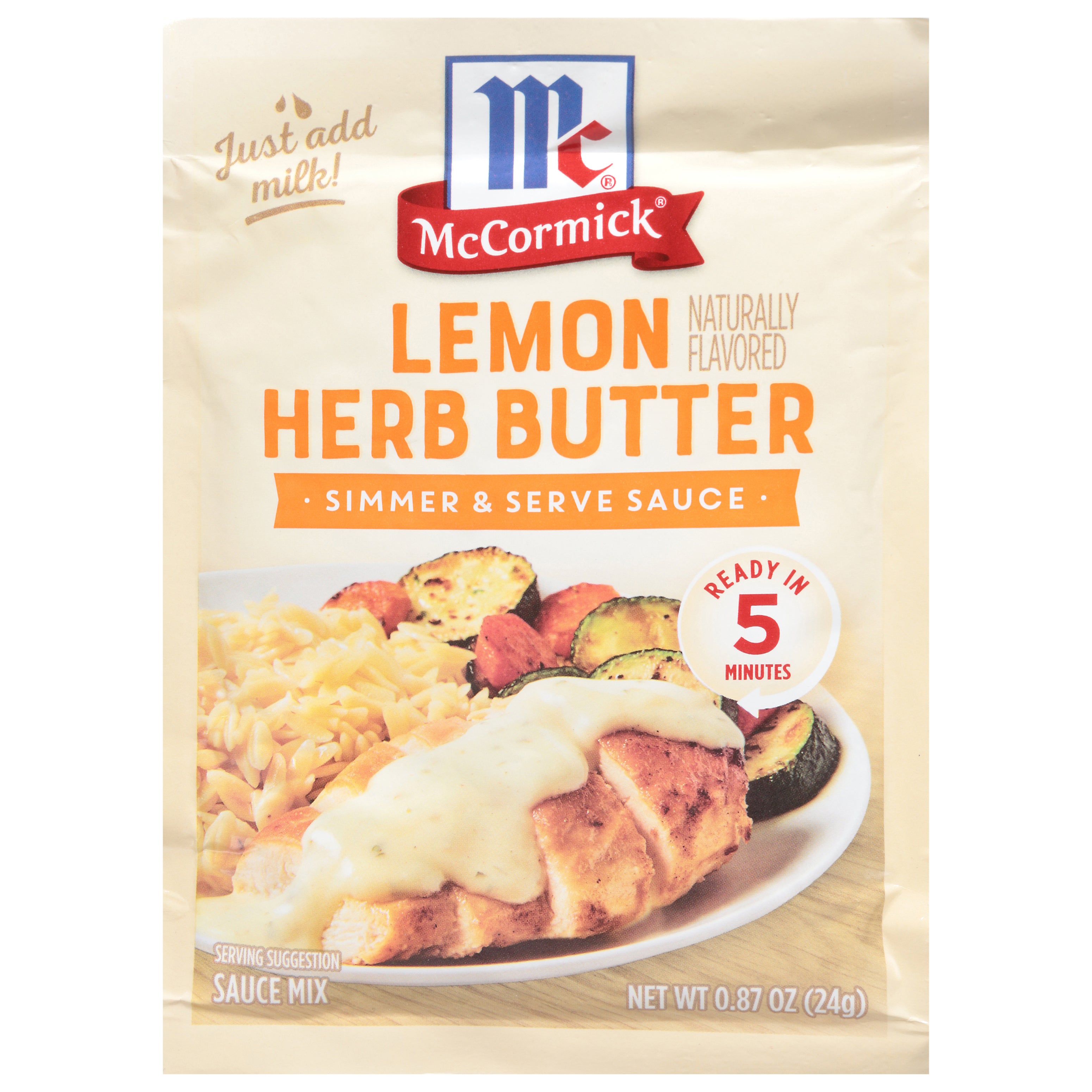 McCormick Lemon Herb Butter Sauce Mix - 0.87 OZ 12 Pack – StockUpExpress
