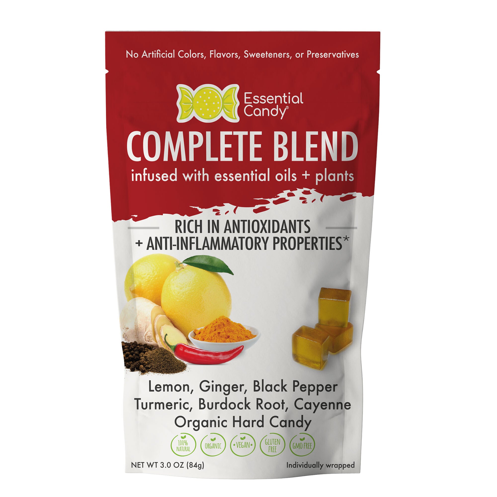 Essential Candy, Complete Blend, Ginger Turmeric Anti-Inflammatory, Ha ...