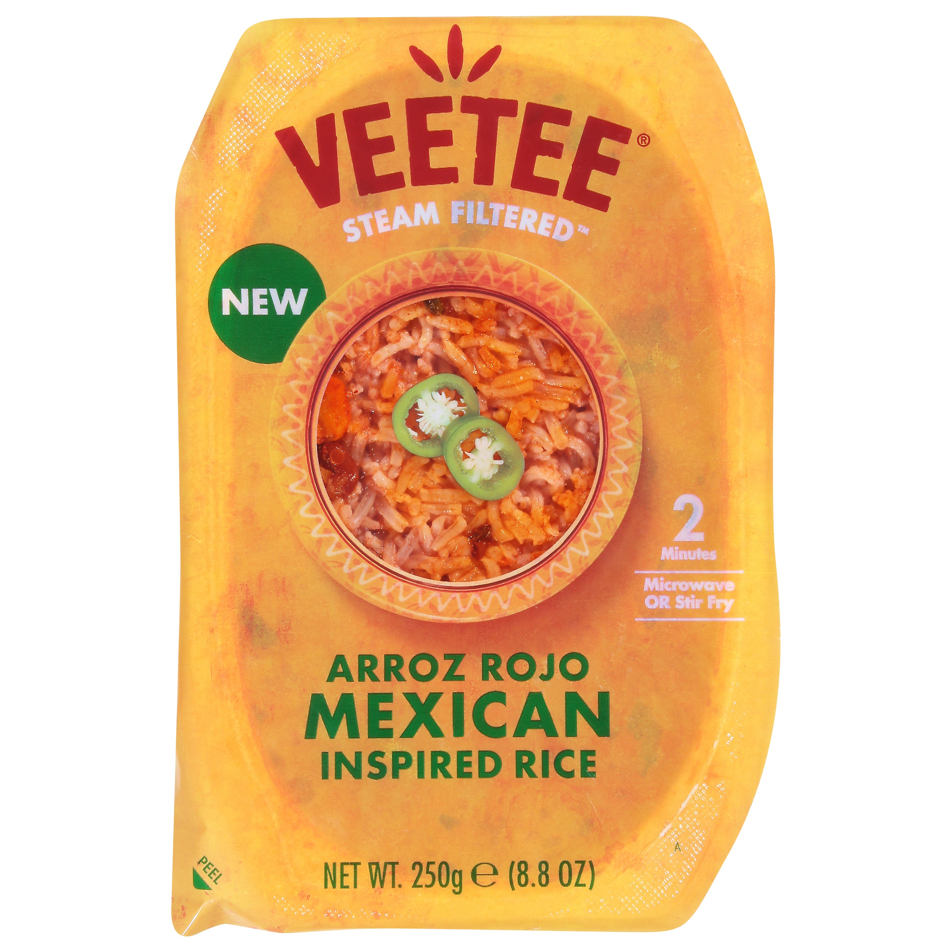 Veetee Steam Filtered Mexican Inspired Arroz Rojo Rice 8.8 oz - 6 Pack ...