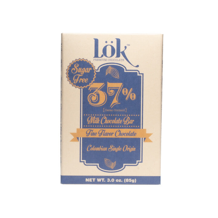 Lok Foods US Lok Dark Chocolate Bar 37% Cacao Colombian Origin Sugar F ...