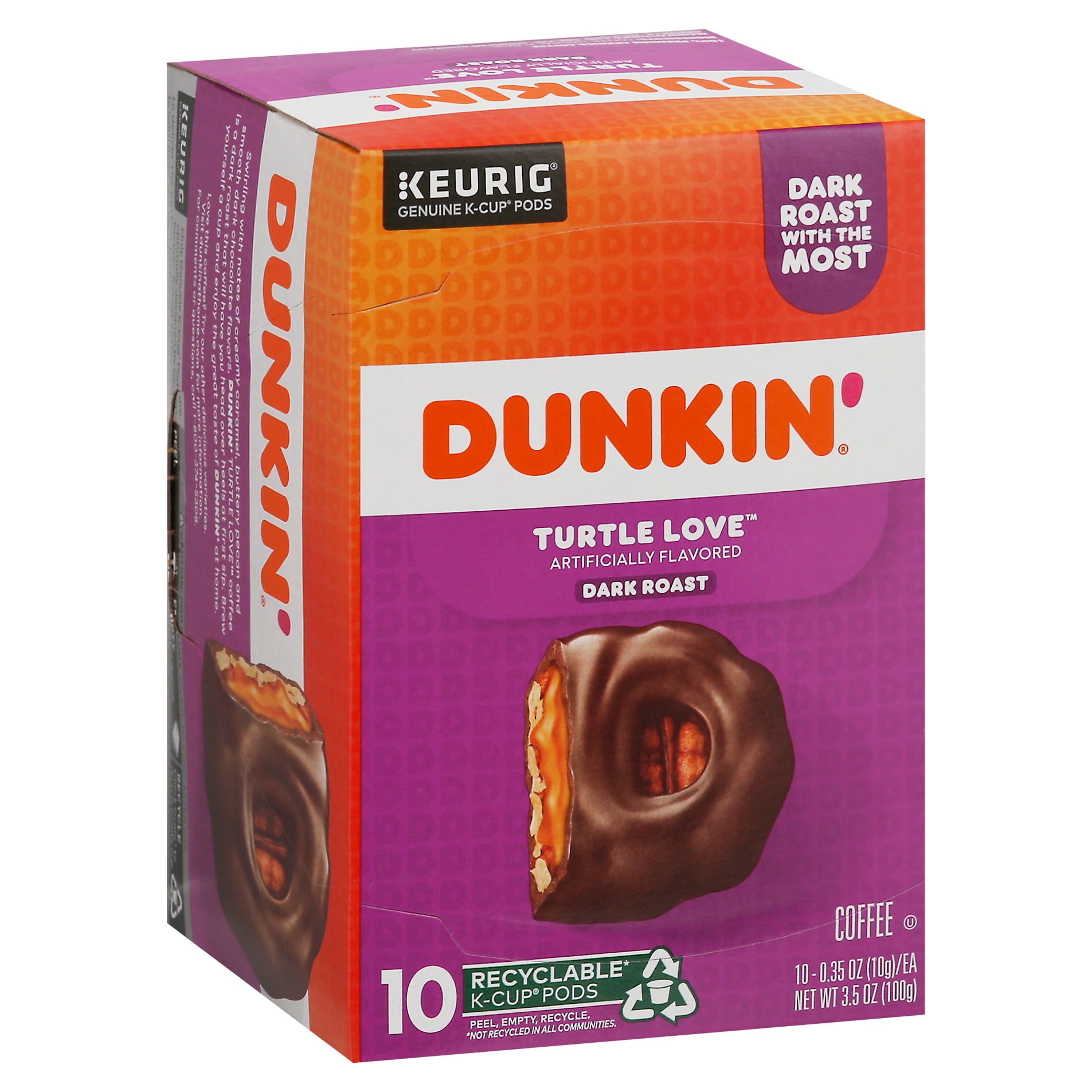 Dunkin’ Dark Roast, Turtle Love, K-Cup Pods - 3.5 OZ 6 Pack ...