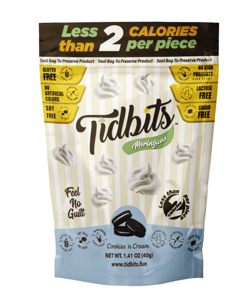 Tidbits Meringues Cookies and Cream - 1.41 OZ 15 Pack – StockUpExpress