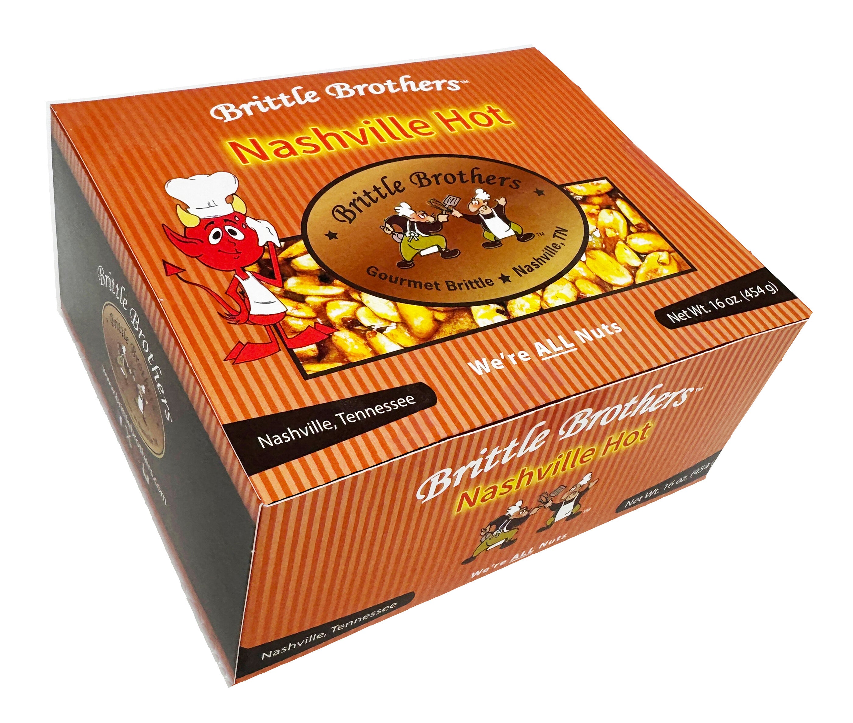 Brittle Brothers Nashville Hot Peanut Brittle - 16 OZ 24 Pack ...