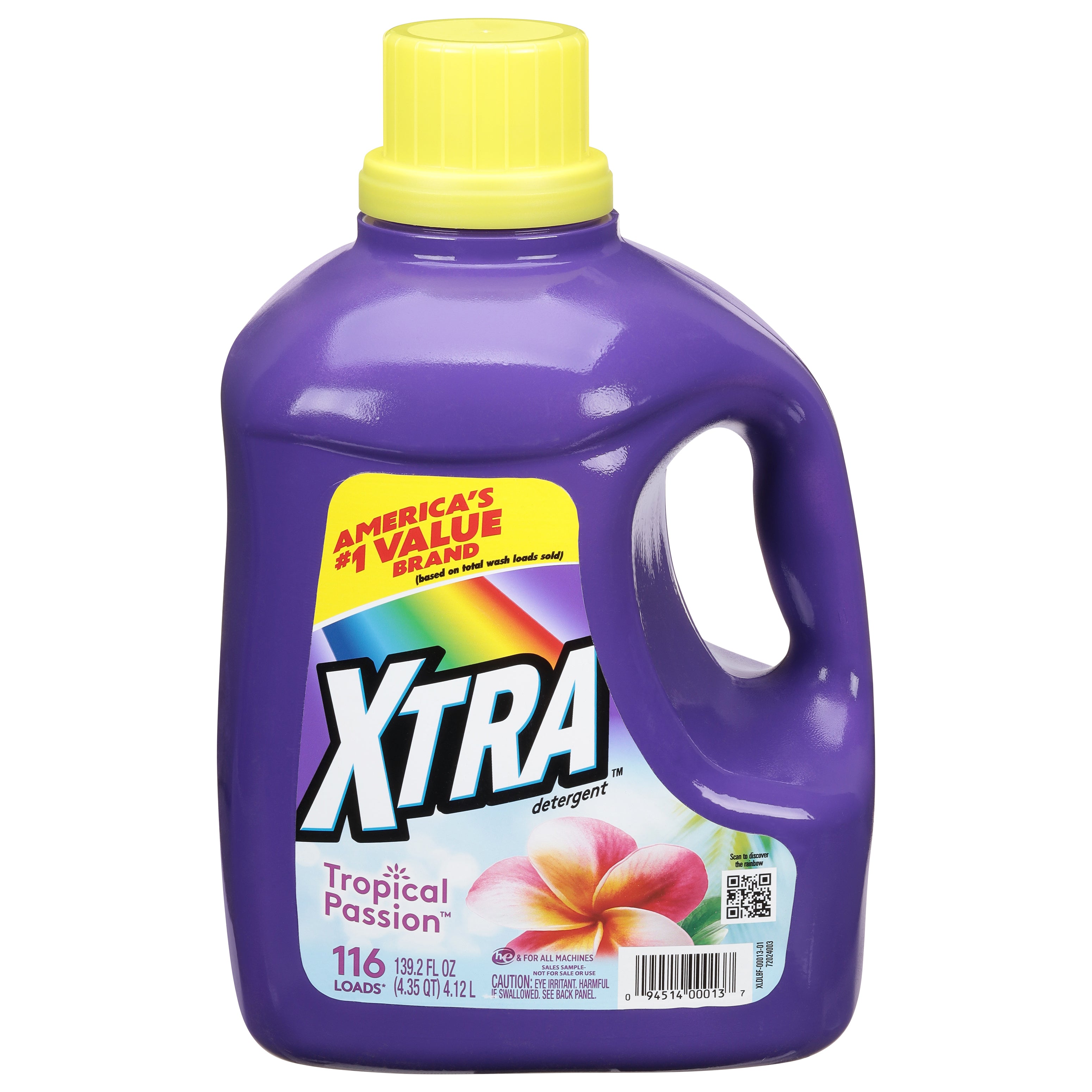 Xtra Liquid Detergent Tropical Passion - 139.2 FZ 4 Pack – StockUpExpress