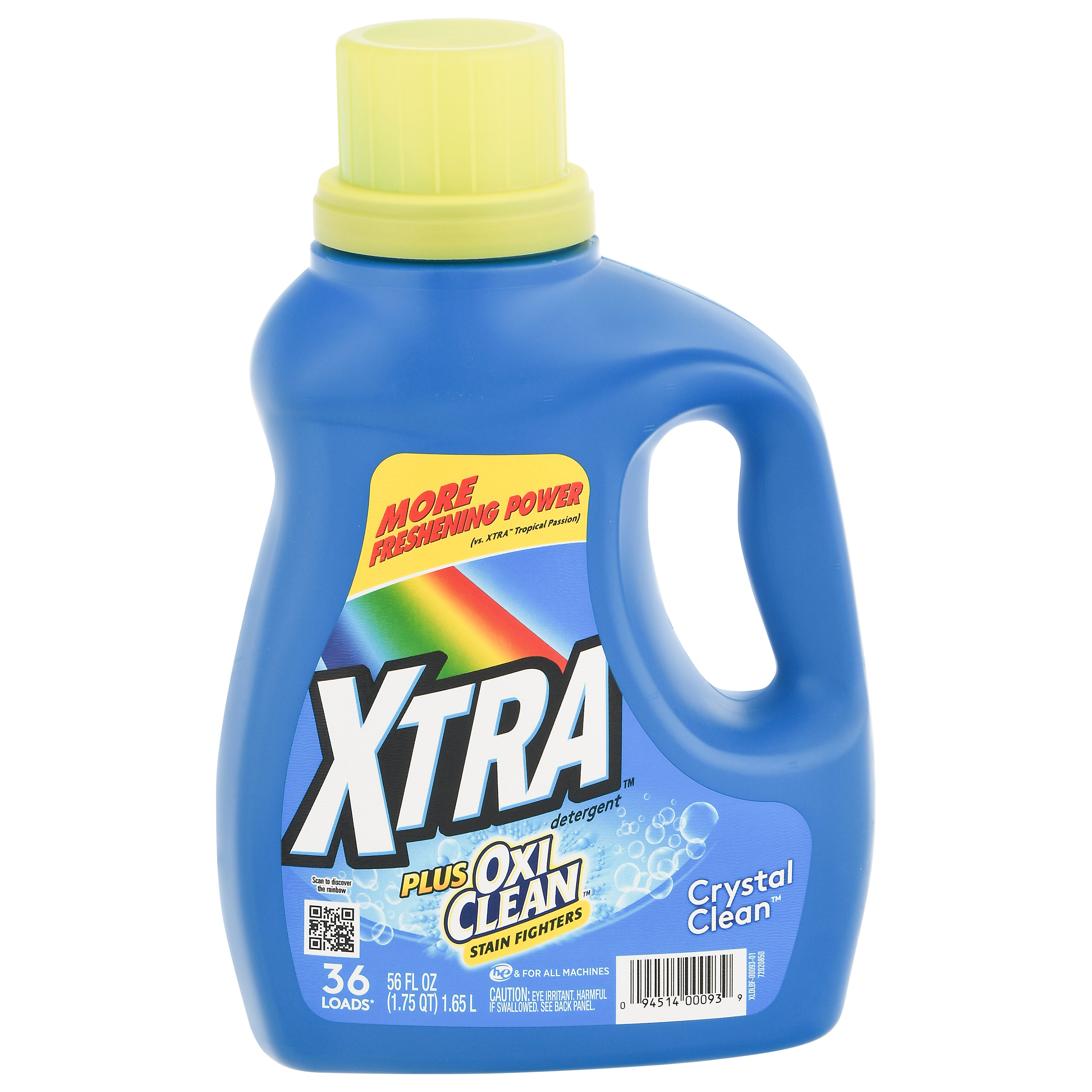 Xtra Liquid Detergent Plus Oxi Crystal Clean - 56 FZ 6 Pack ...
