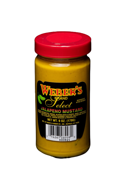 Weber's Brand Jalapeno Mustard - 6 OZ 12 Pack – StockUpExpress