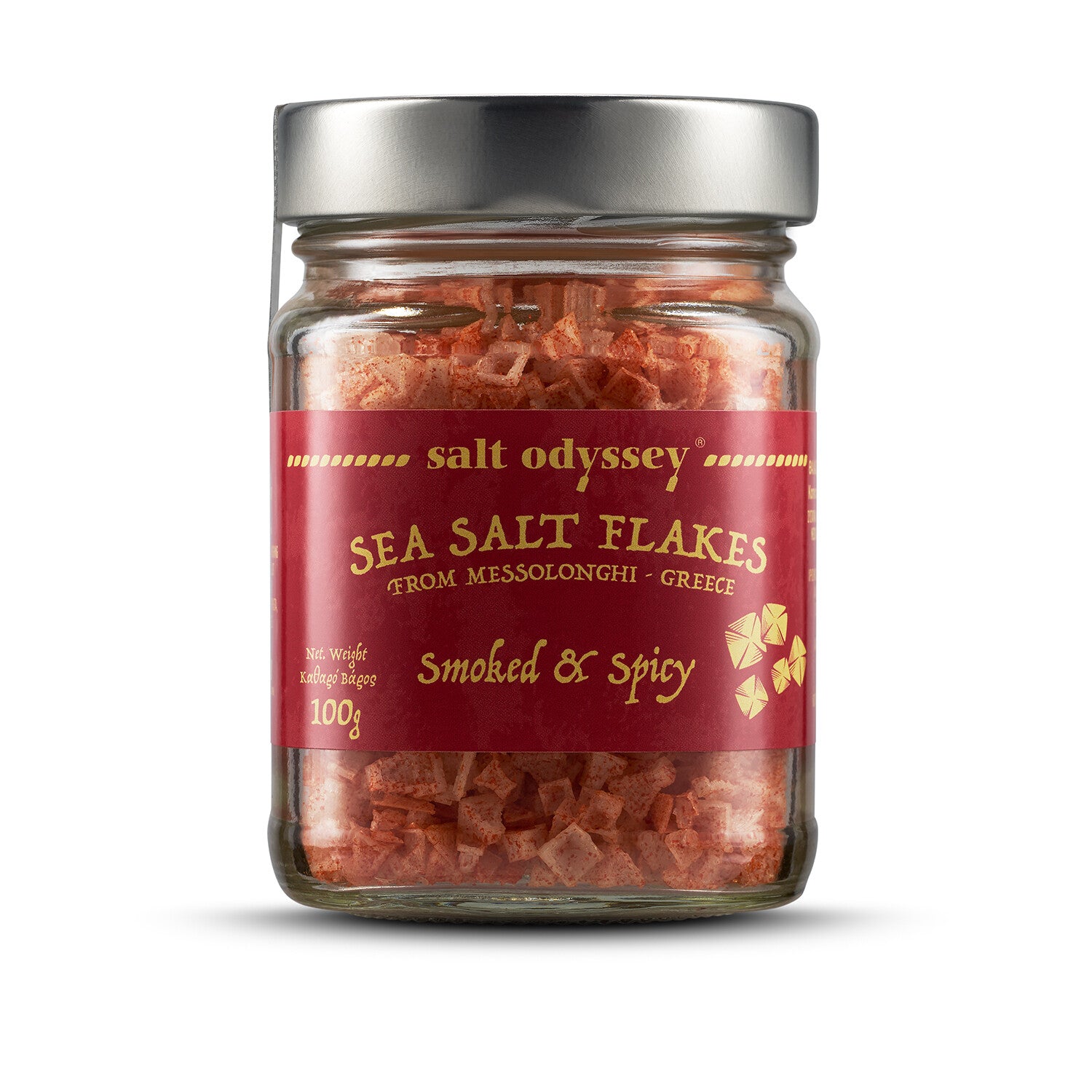 Salt Odyssey Sea Salt Flakes Smoked & Spicy - 3.5 OZ 12 Pack ...
