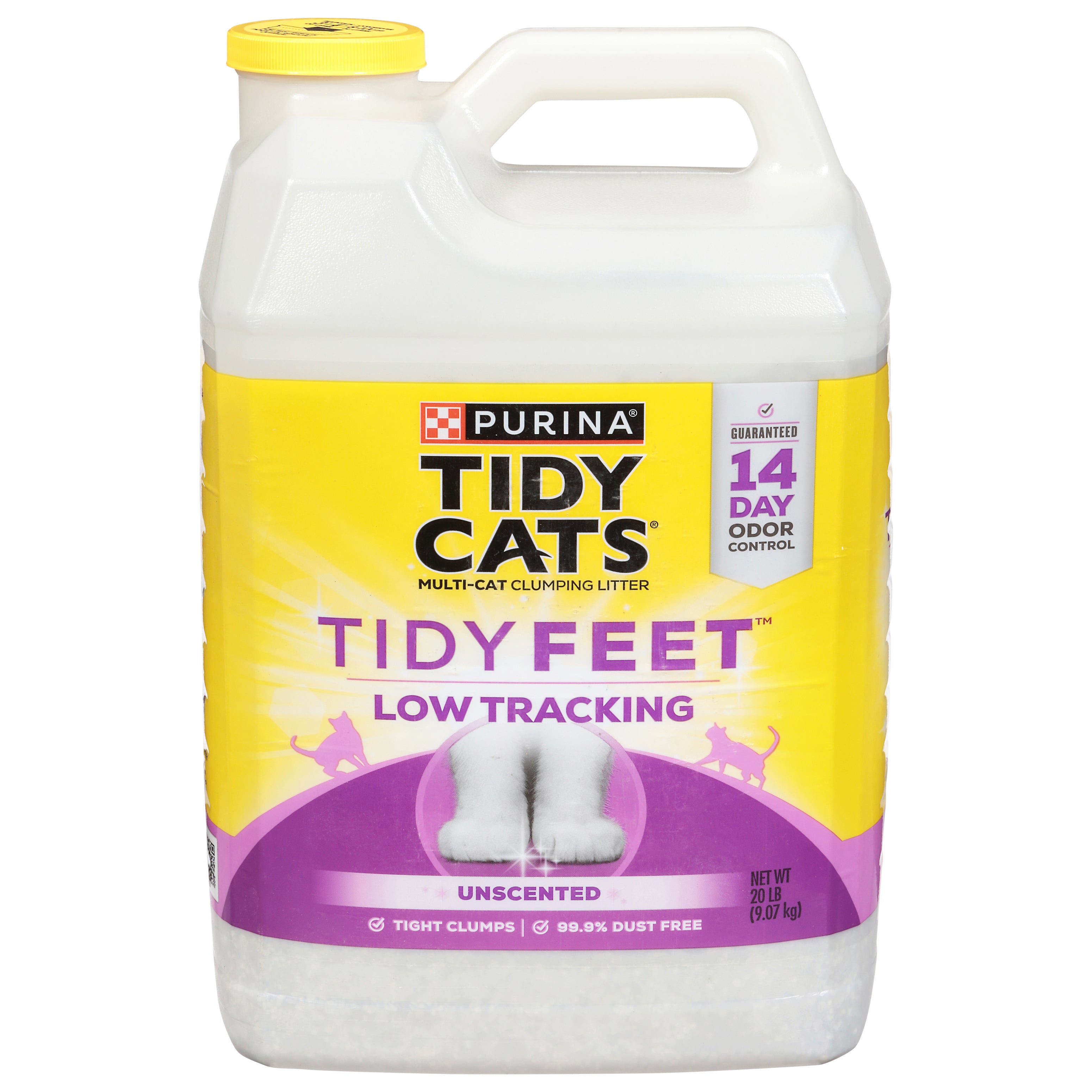 Tidy Cats Tidy Feet Multi-Cat Unscented Clumping Litter 20 lb - 2 Pack ...