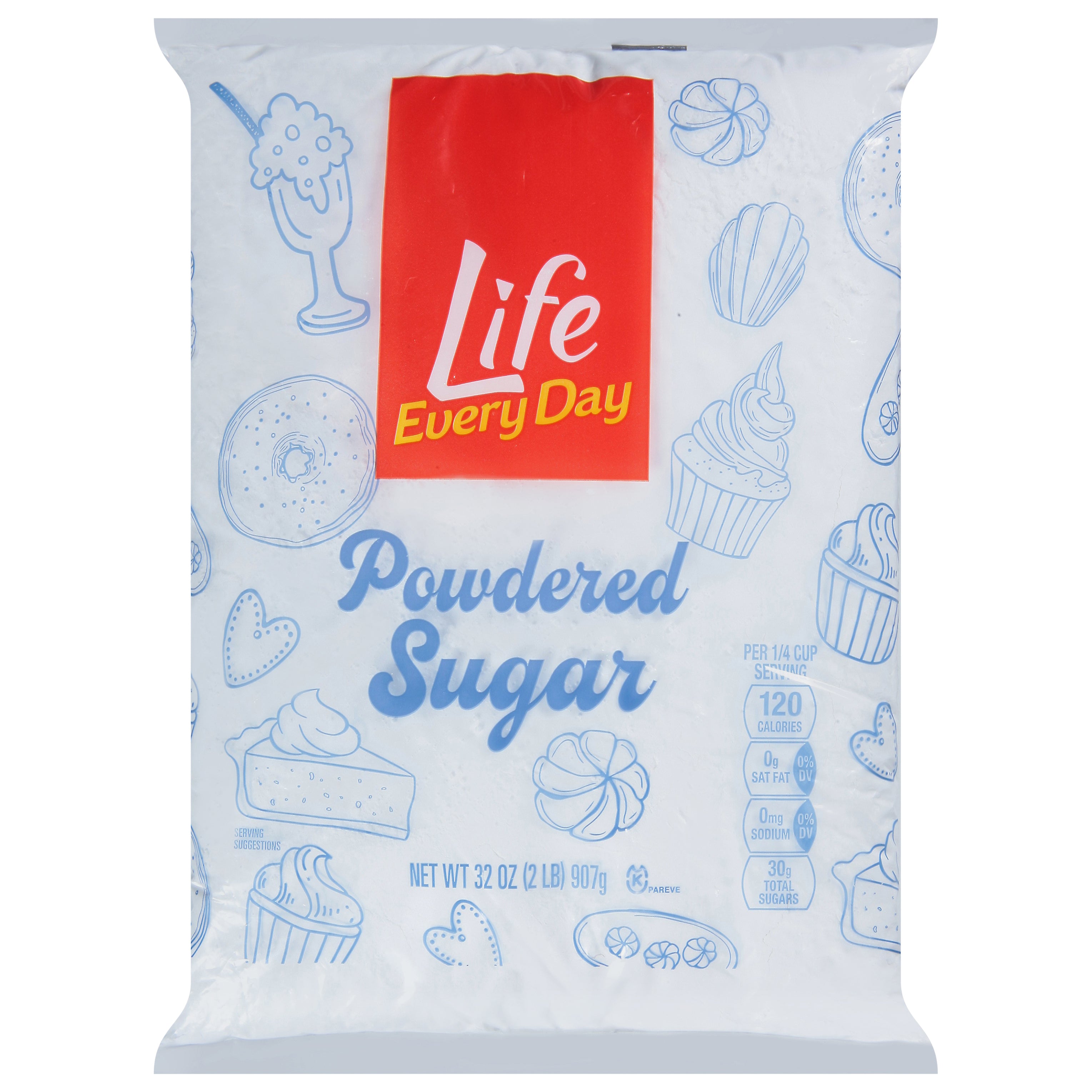 Life Every Day Powdered Sugar 32 oz - 12 Pack – StockUpExpress