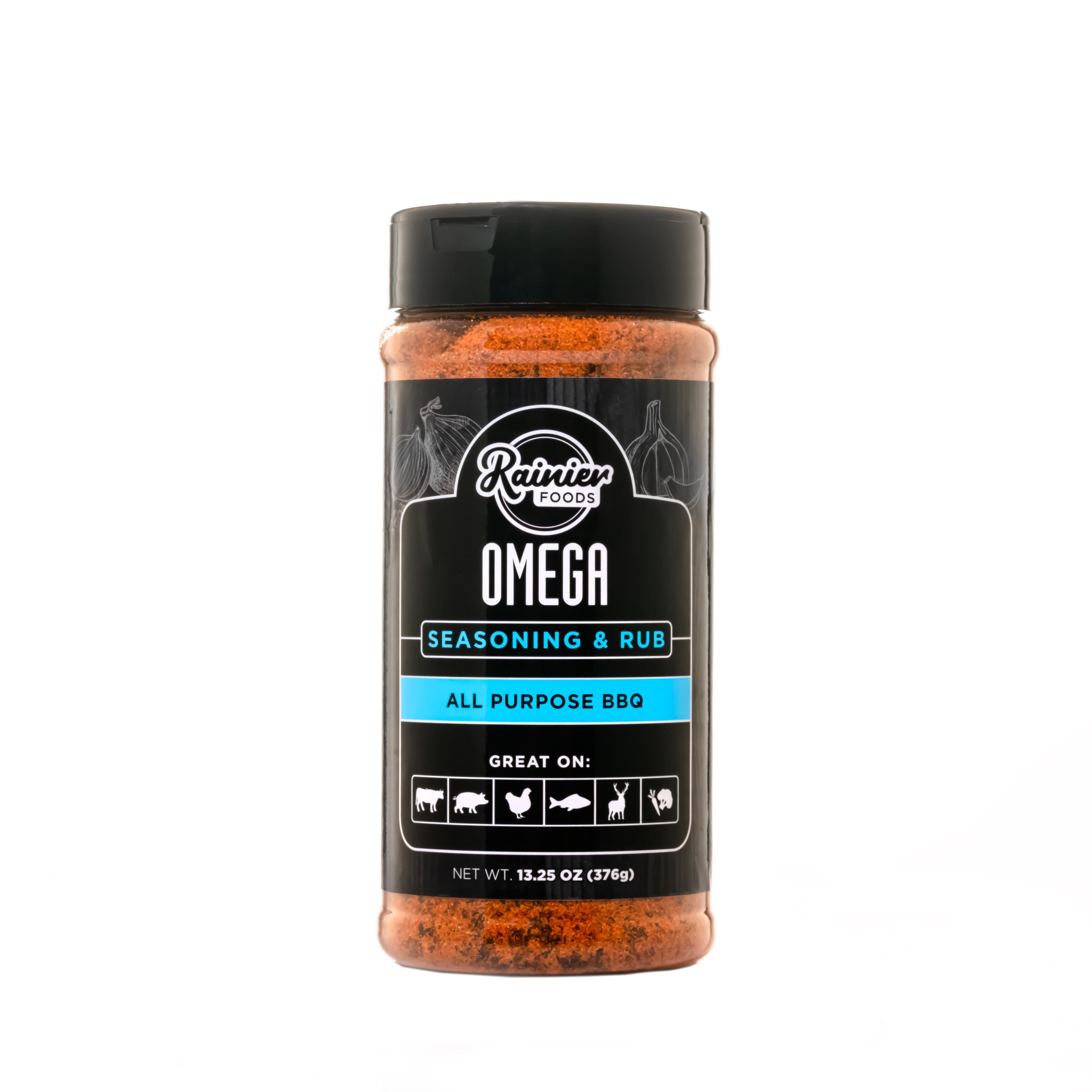 Rainier Foods Omega All-Purpose Rub - 13.25 OZ 6 Pack – StockUpExpress