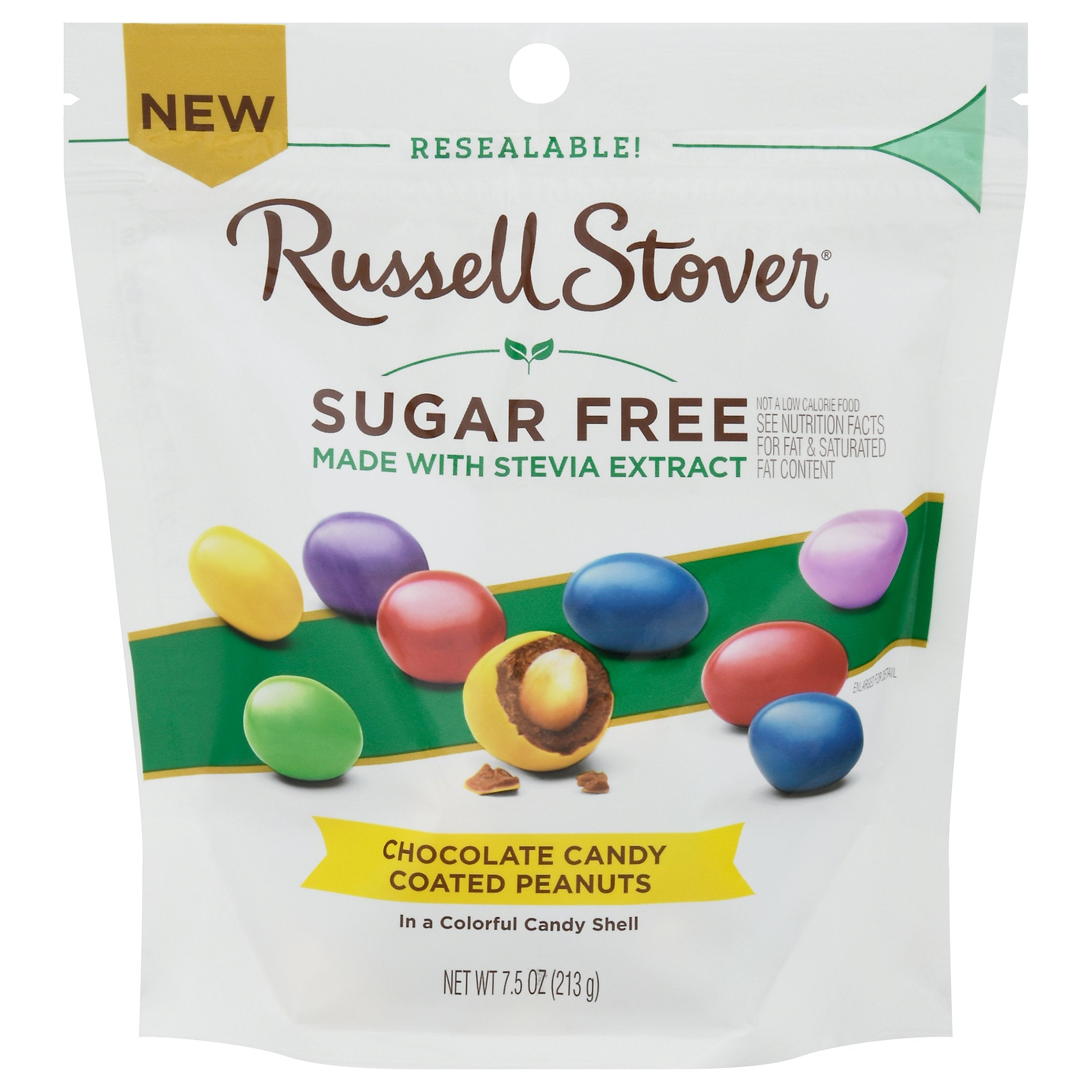 Russell Stover Chocolate Candy Coated Peanuts - 7.5 OZ 5 Pack ...