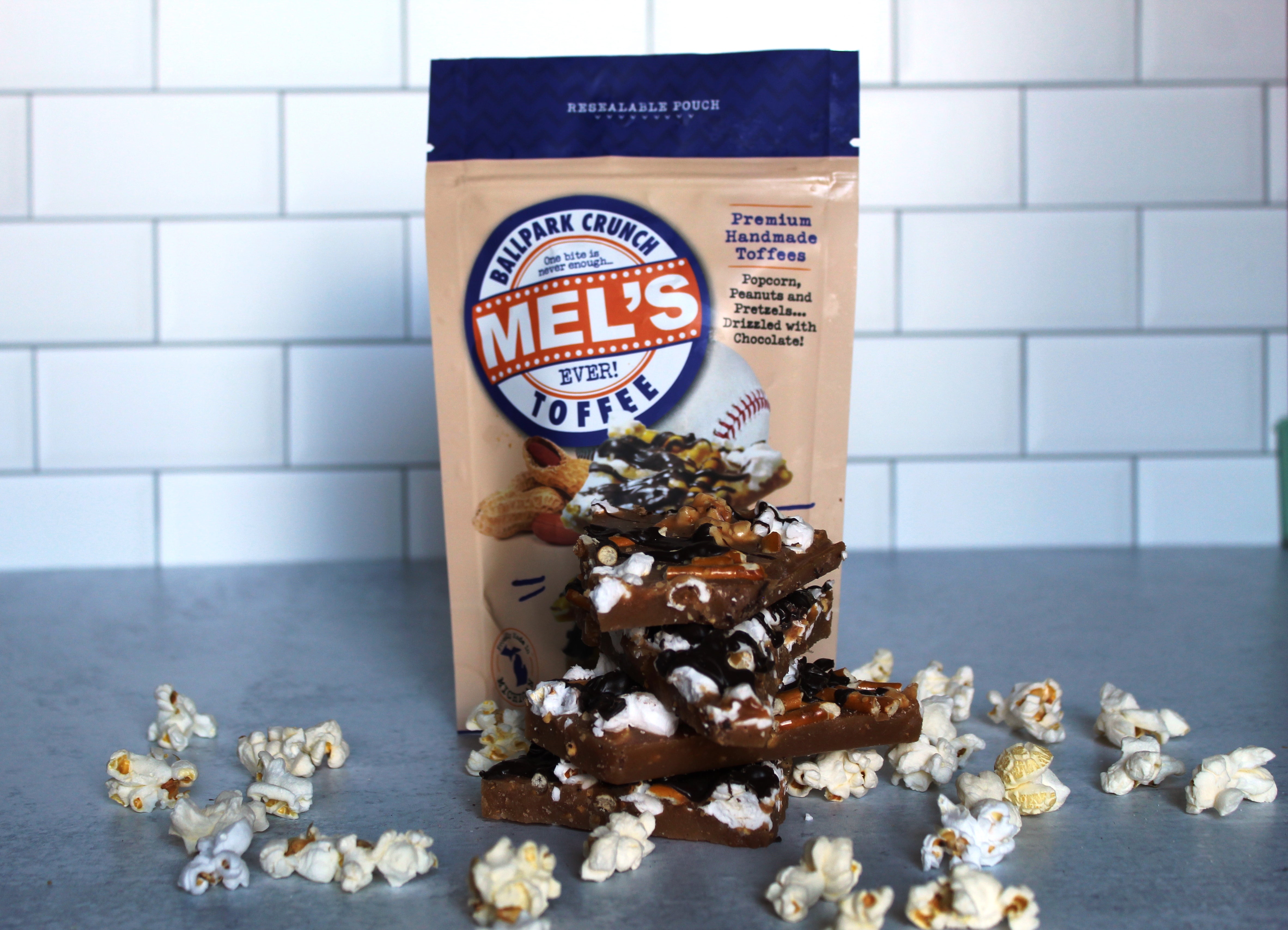 Mel's Toffee Ballpark Crunch Toffee - 4 OZ 12 Pack – StockUpExpress