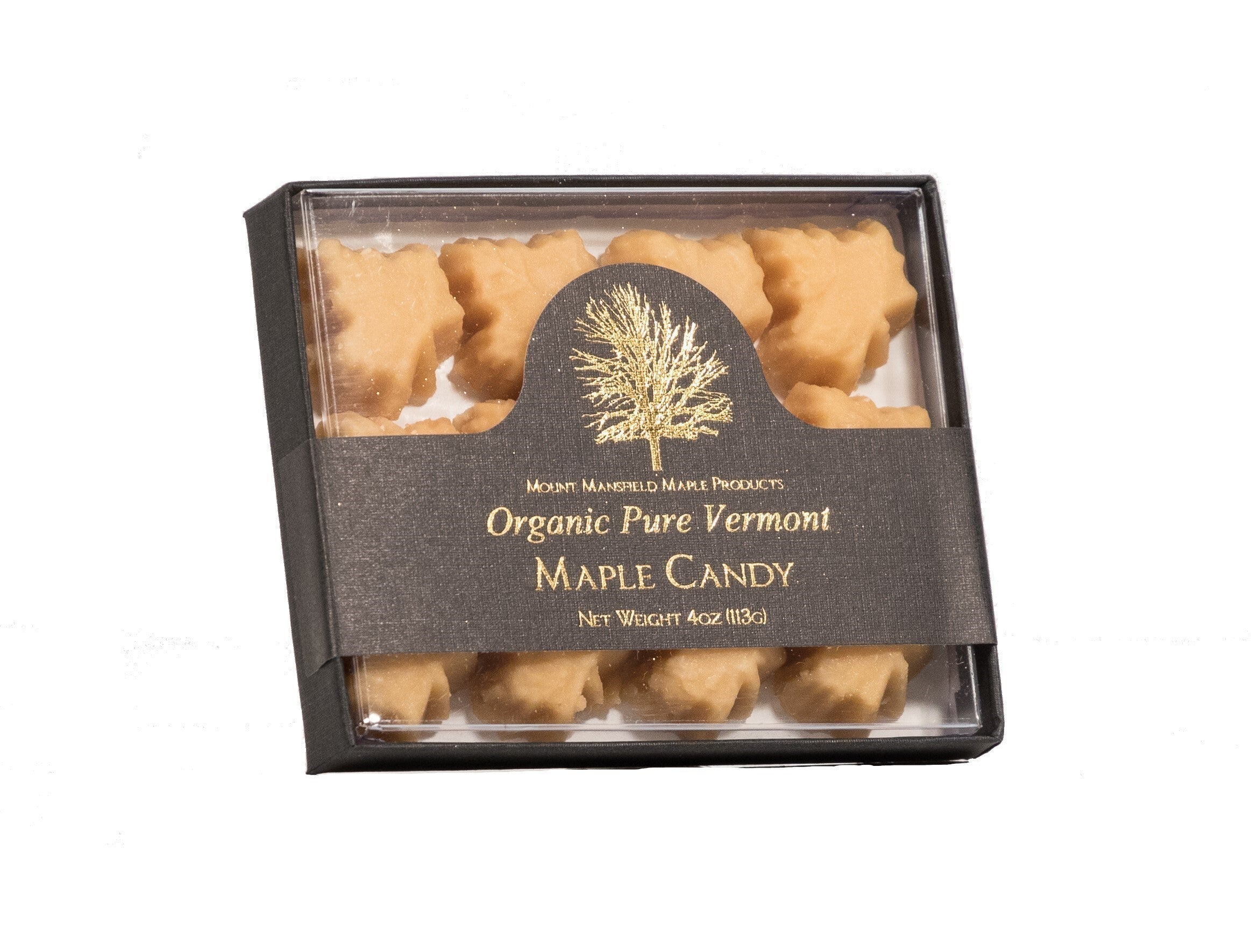 Mount Mansfield Maple Products Pure Organic Maple Sugar Candy - 4 OZ 1 ...