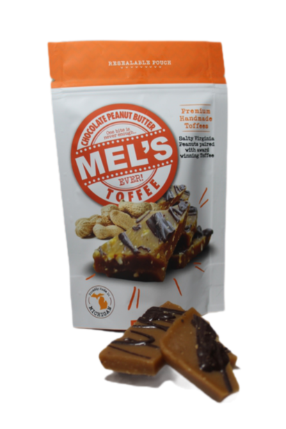 Mel's Toffee Peanut Butter Toffee - 4 OZ 12 Pack – StockUpExpress