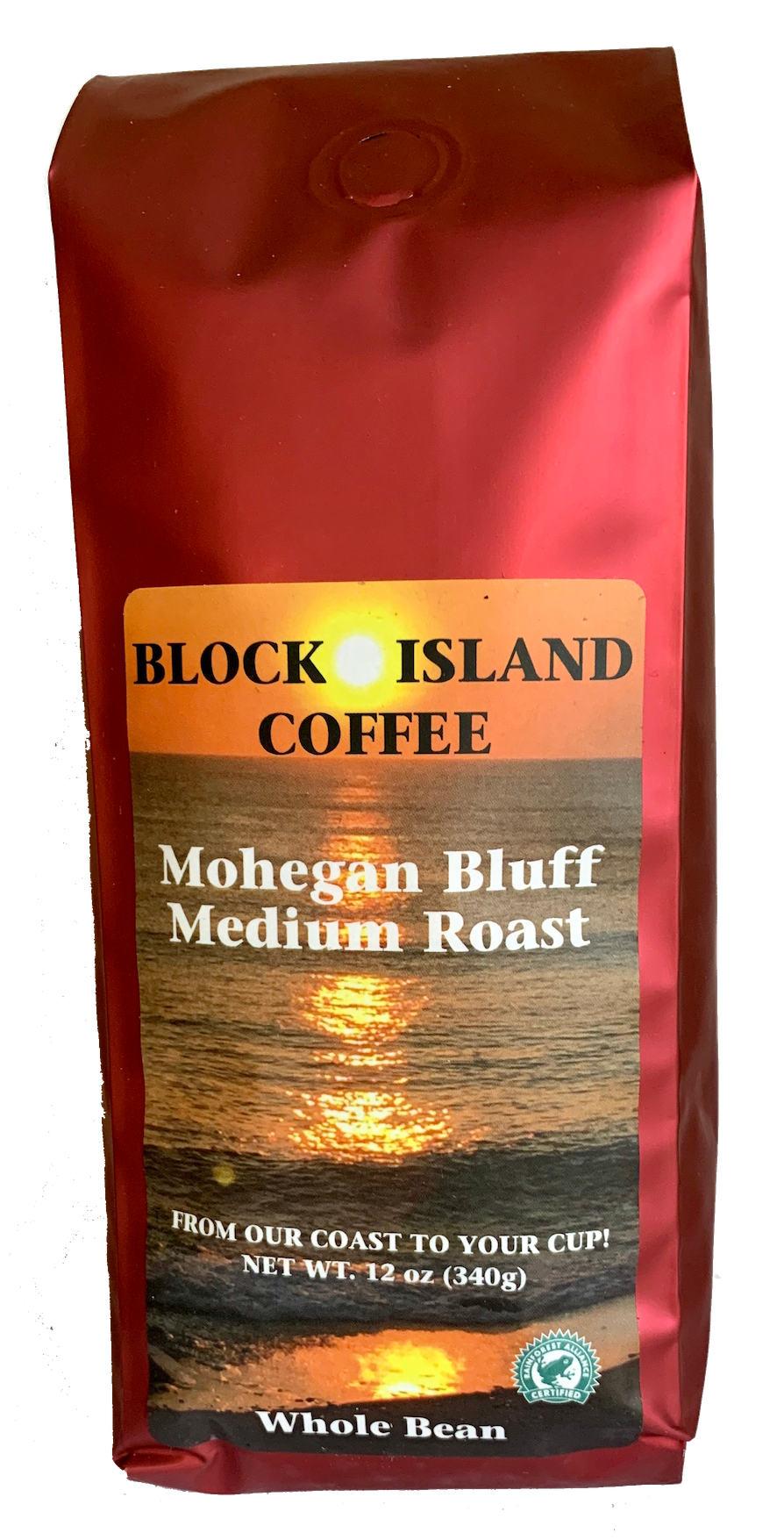 Block Island Coffee Mohegan Bluffs Medium Roast Coffee Beans - 12 OZ 2 ...