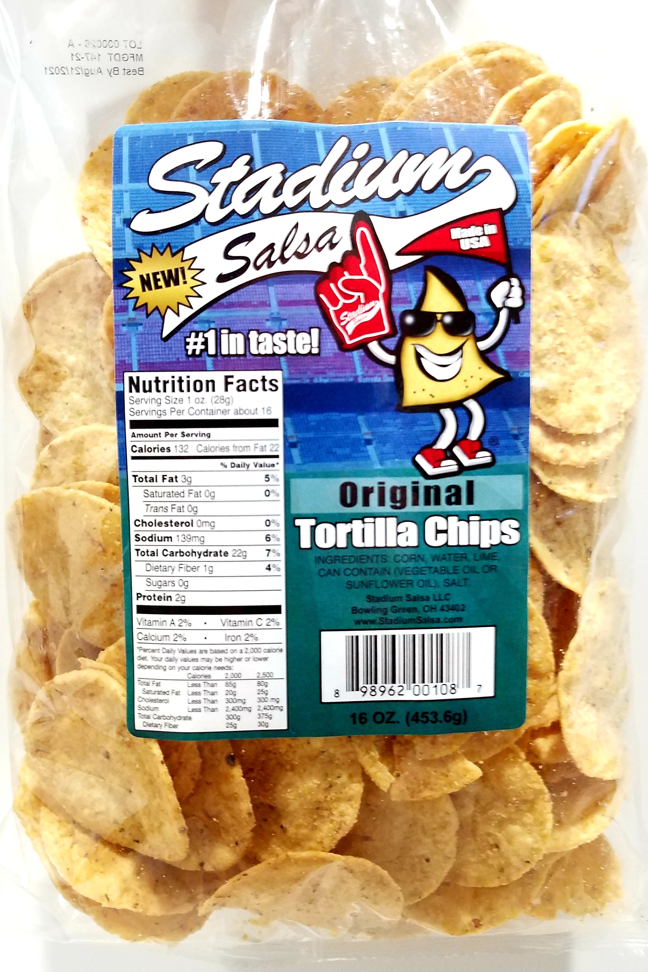 Stadium Salsa Stadium Original Tortilla Chips - 16 OZ 6 Pack ...