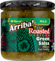 Riba Foods Arriba! Medium Fire Roasted Mexican Green Salsa - 16 OZ 6 P ...