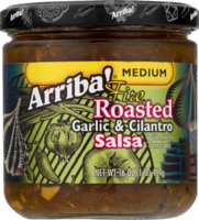 Riba Foods Arriba! Medium Fire Roasted Mexican Garlic & Cilantro Salsa ...
