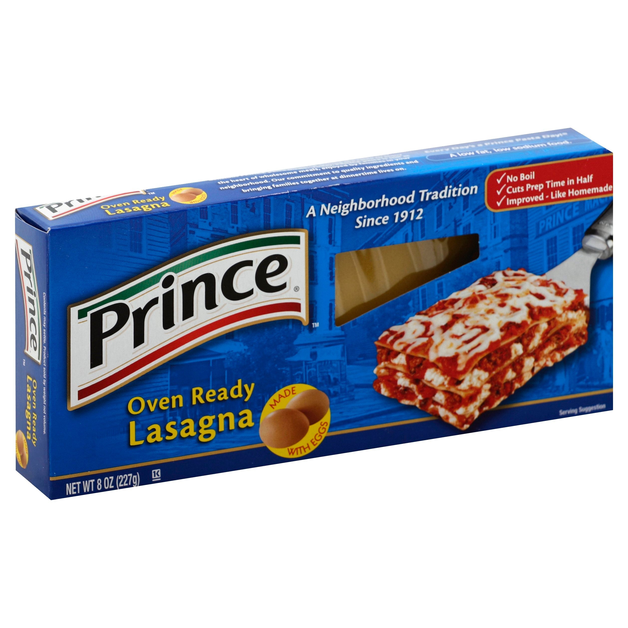Prince Oven Ready Lasagna - 8 OZ 12 Pack – StockUpExpress