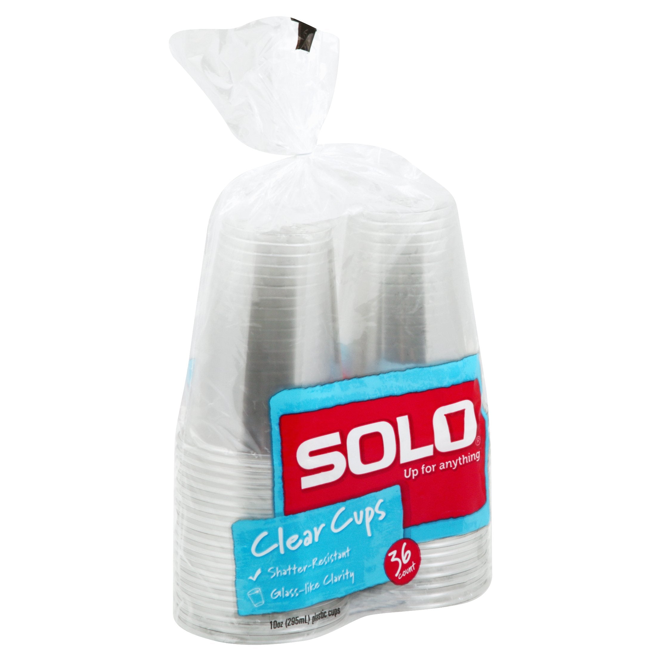 Solo Cup Plastic Clear - 36 CT 12 Pack – StockUpExpress