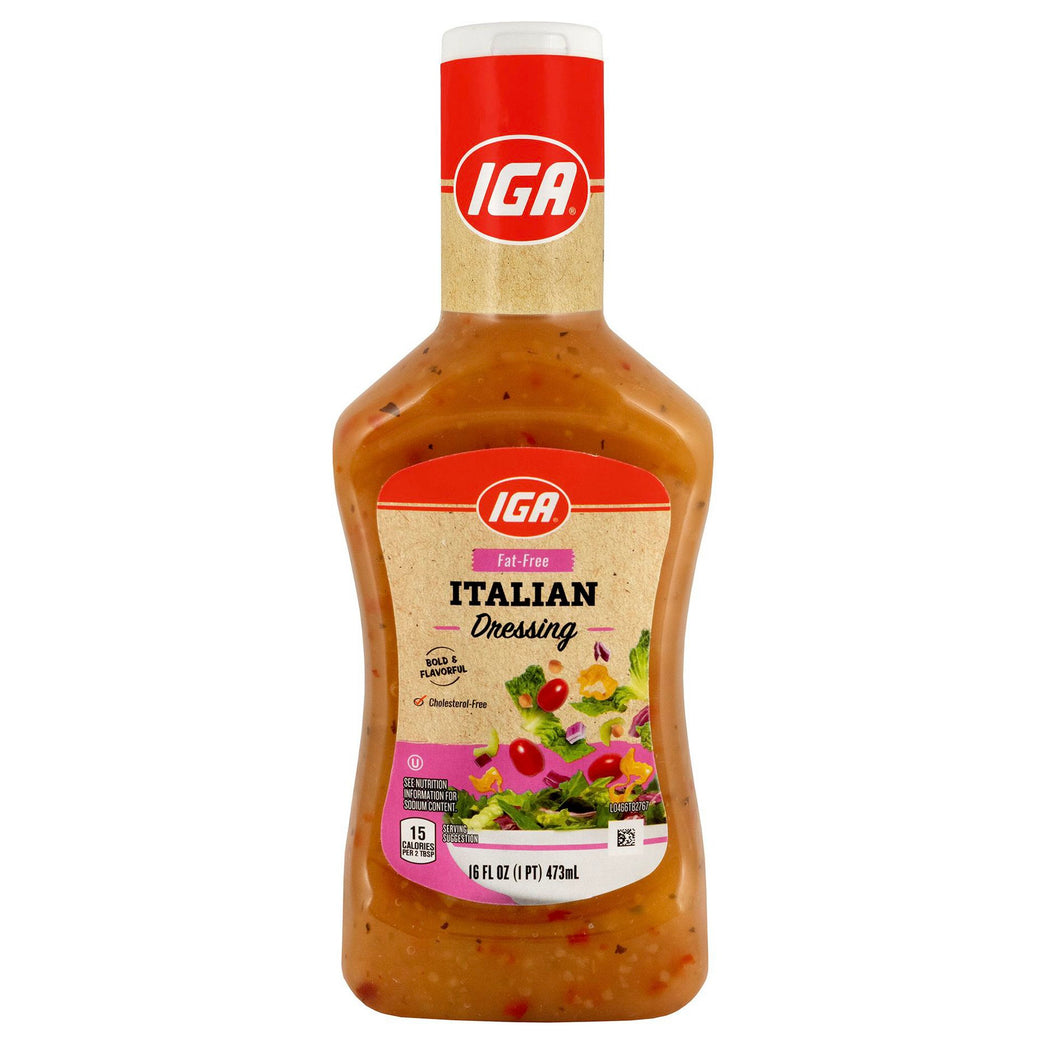 IGA Dressing Fat Free Italian - 16 FZ 6 Pack – StockUpExpress