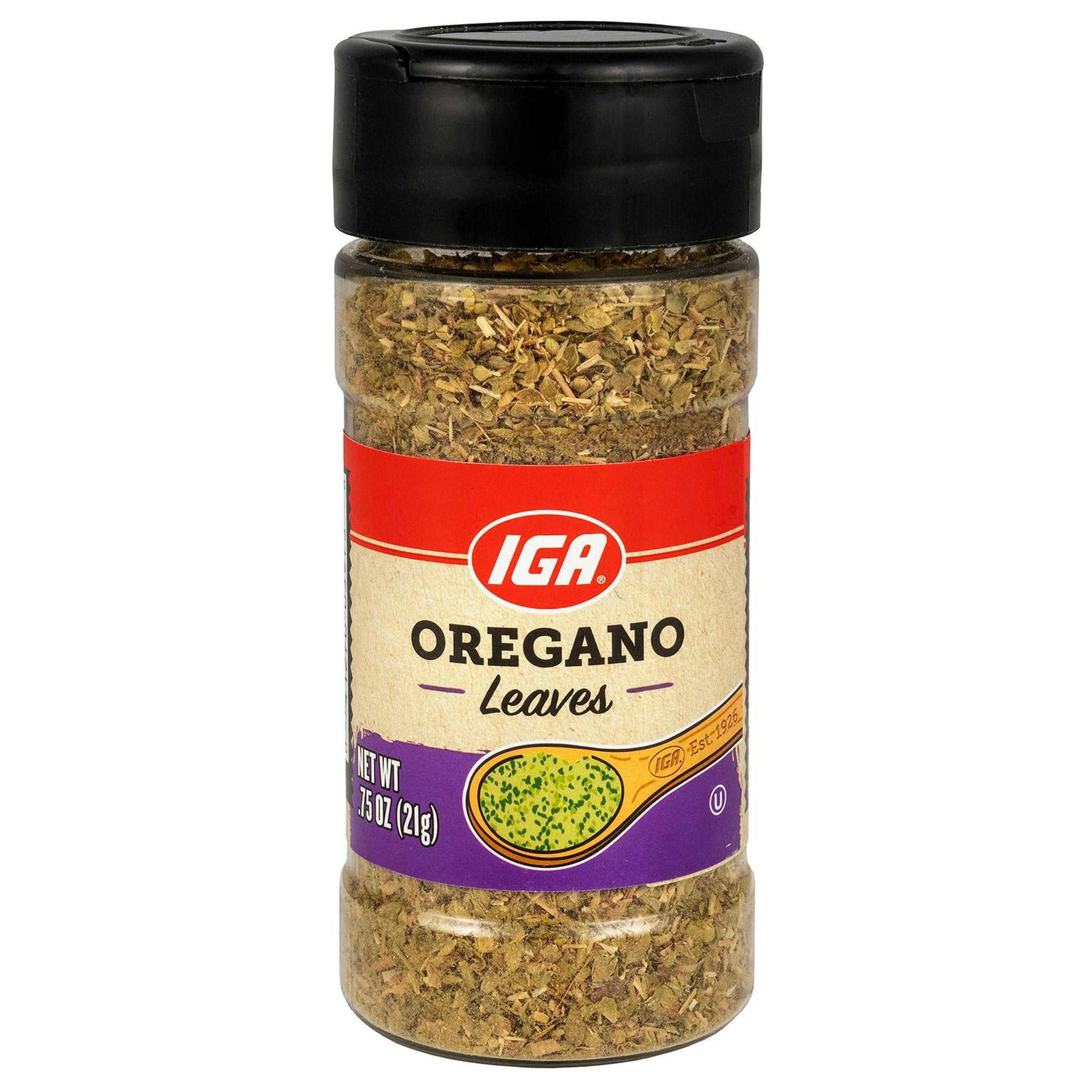 IGA Seasoning Oregano Leaves - 0.75 OZ 12 Pack – StockUpExpress