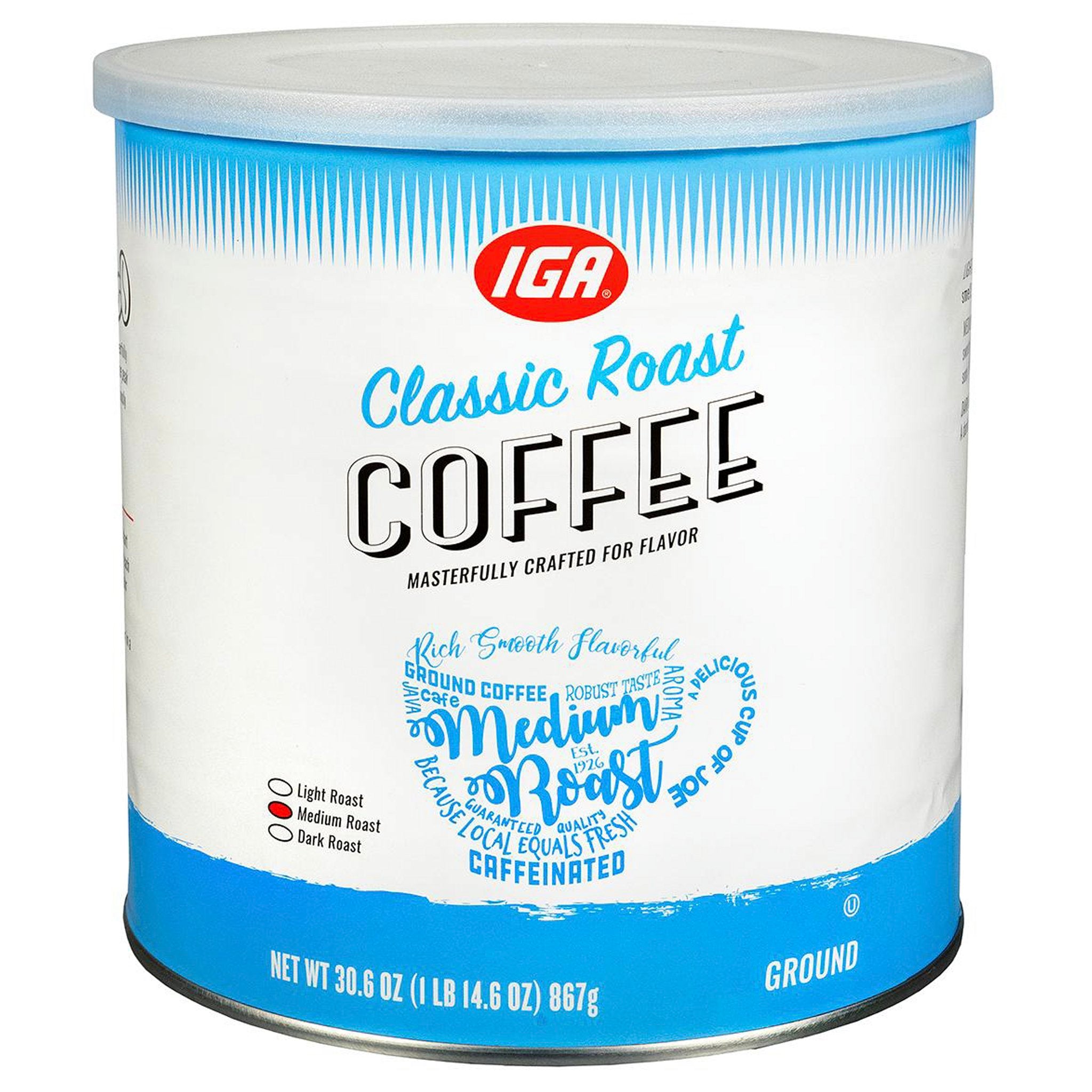 IGA Classic Roast Coffee - 30.6 OZ 6 Pack – StockUpExpress