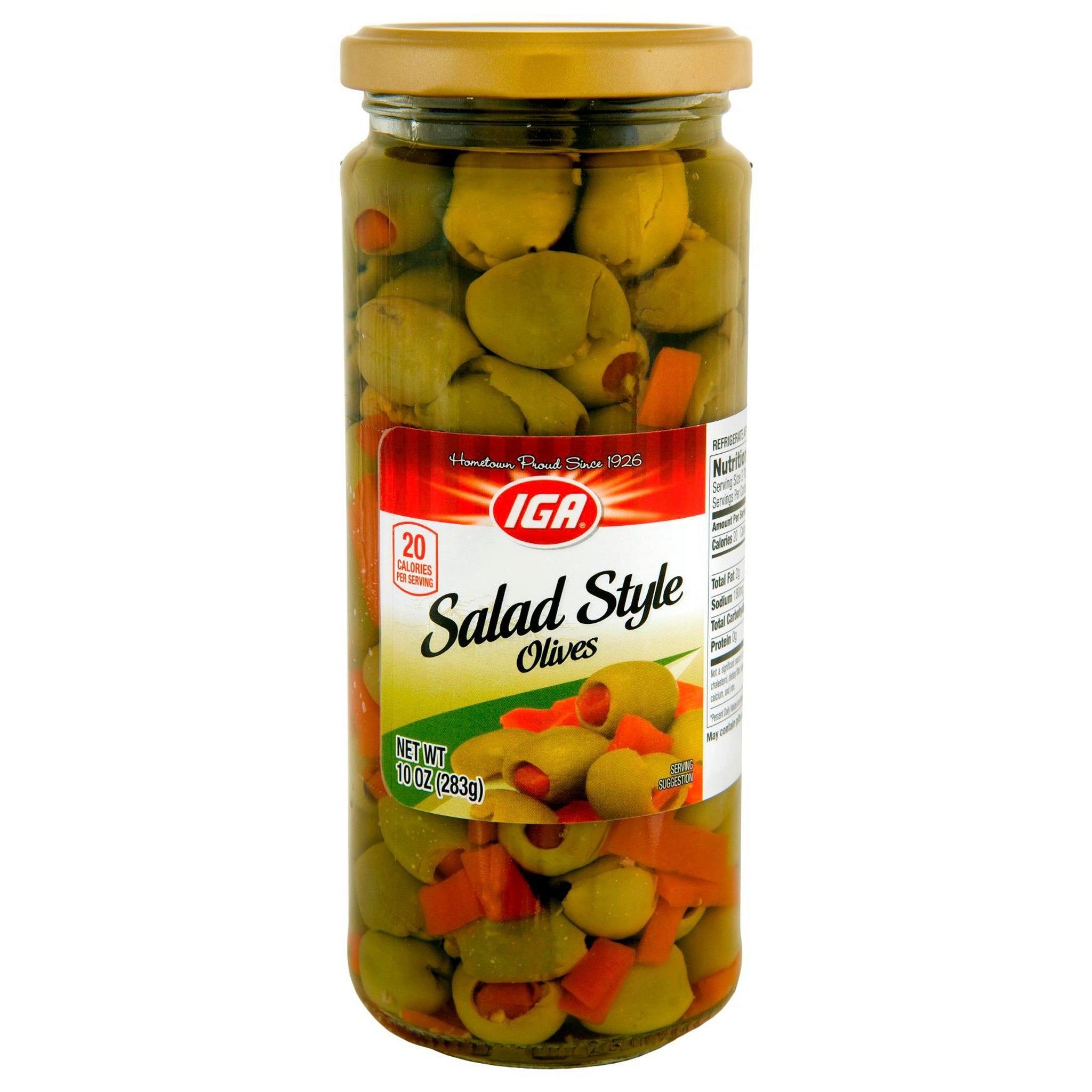 IGA Olives Salad - 10 OZ 12 Pack – StockUpExpress