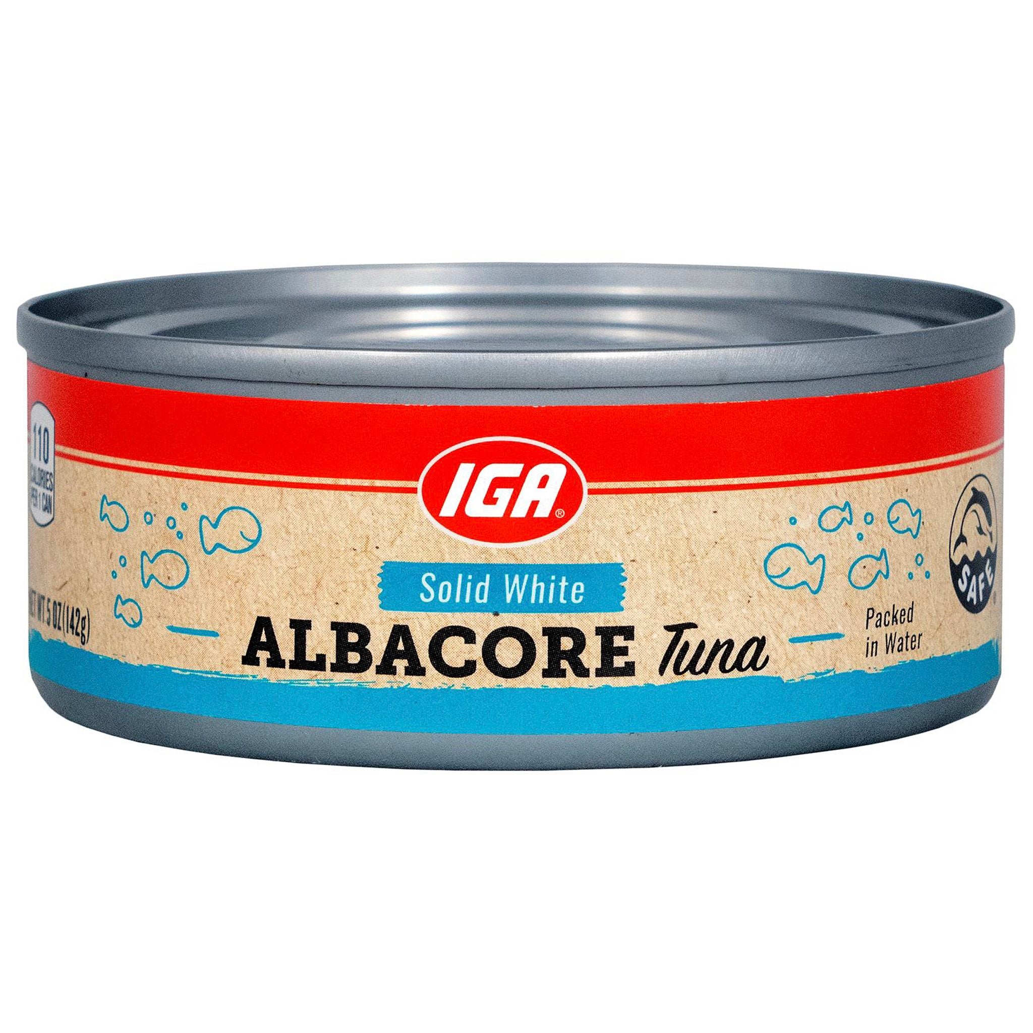 IGA Tuna Solid White In Water - 5 OZ 48 Pack – StockUpExpress