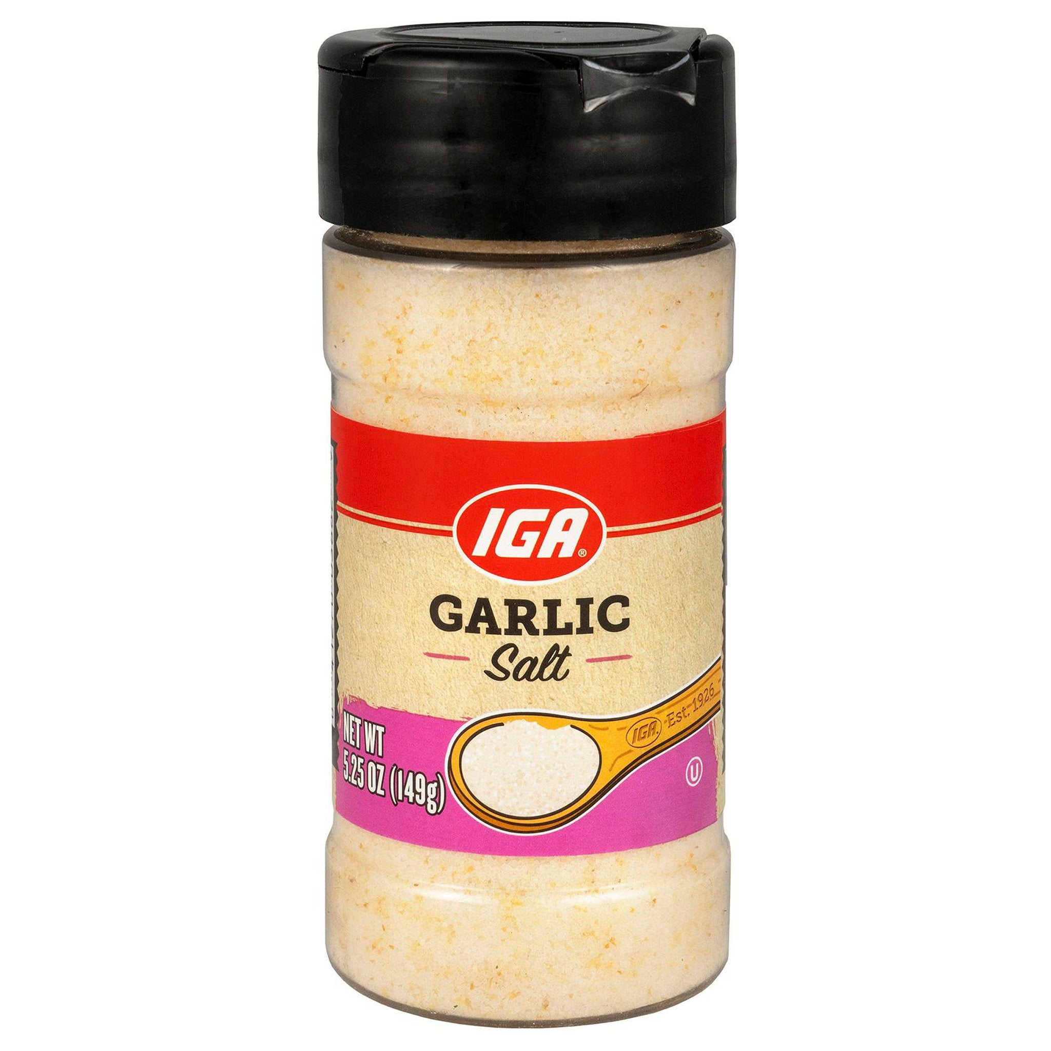 IGA Seasoning Garlic Salt - 5.25 OZ 12 Pack – StockUpExpress