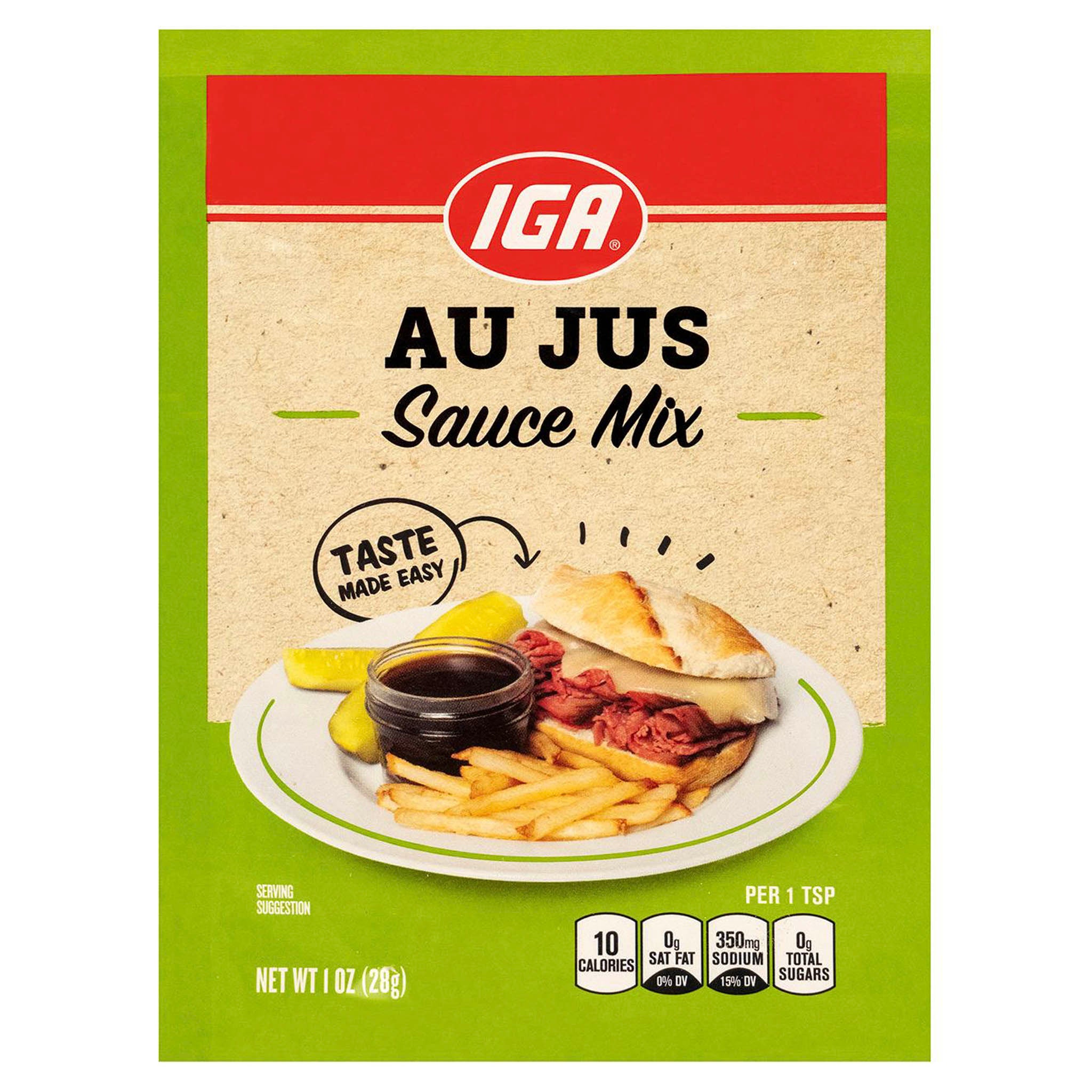 IGA Sauce Au Jus - 1 OZ 24 Pack – StockUpExpress