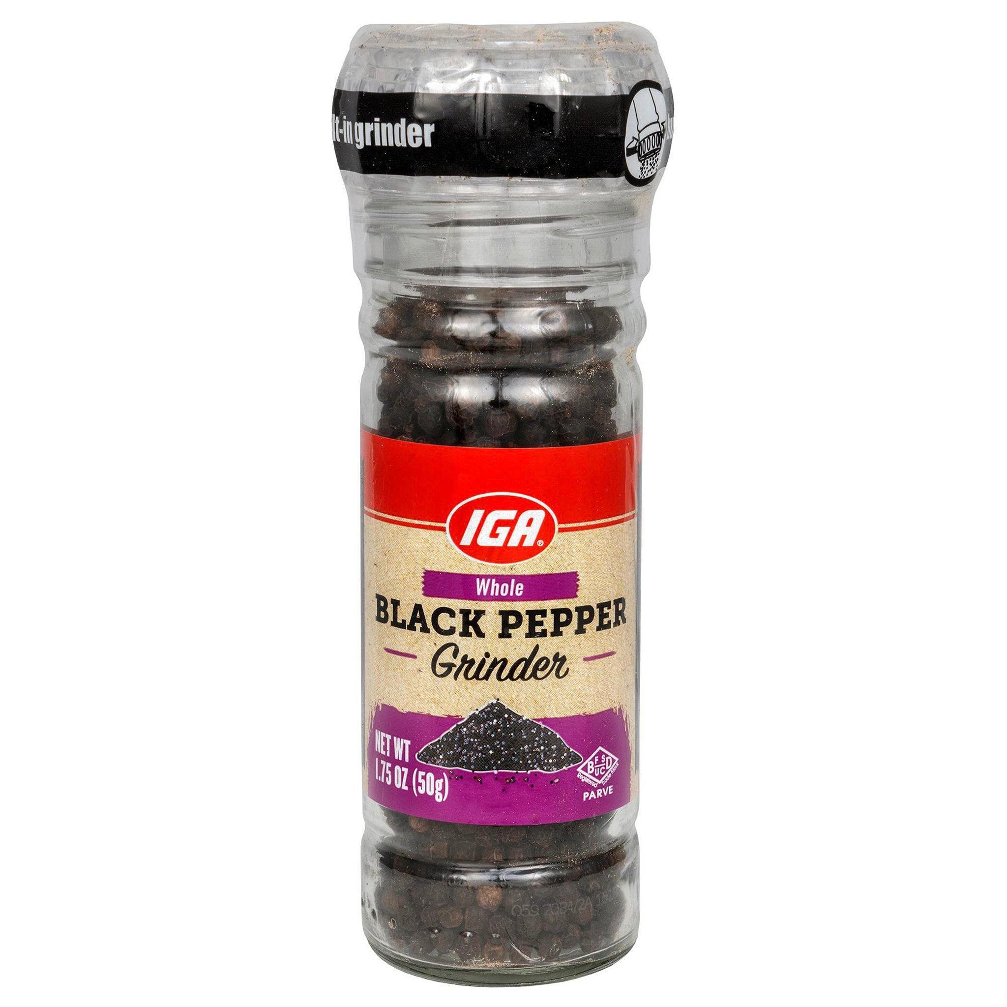 IGA Seasoning Grinder Whole Pepper - 1.75 OZ 6 Pack – StockUpExpress