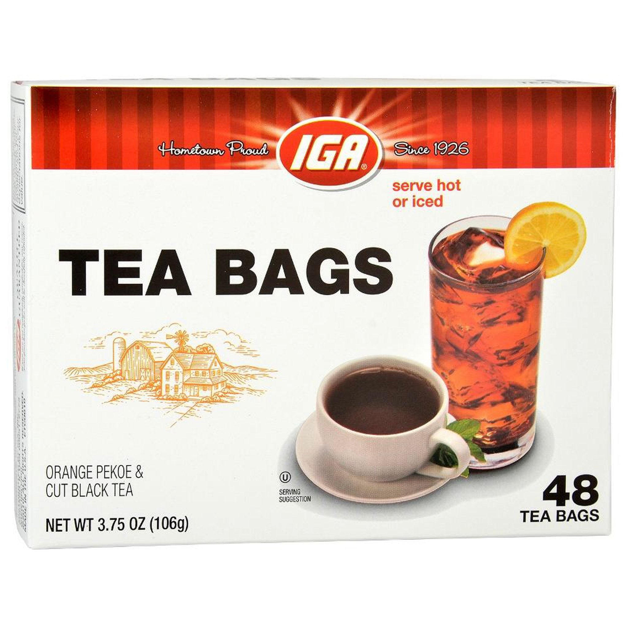 IGA Tea Bags - 48 CT 24 Pack – StockUpExpress