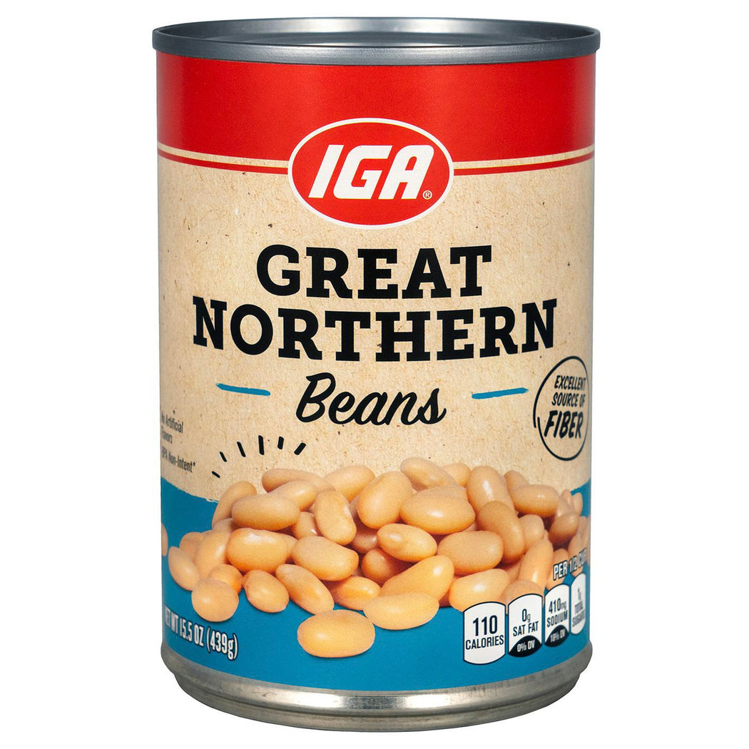 IGA Great Northern Beans - 15 OZ 24 Pack – StockUpExpress
