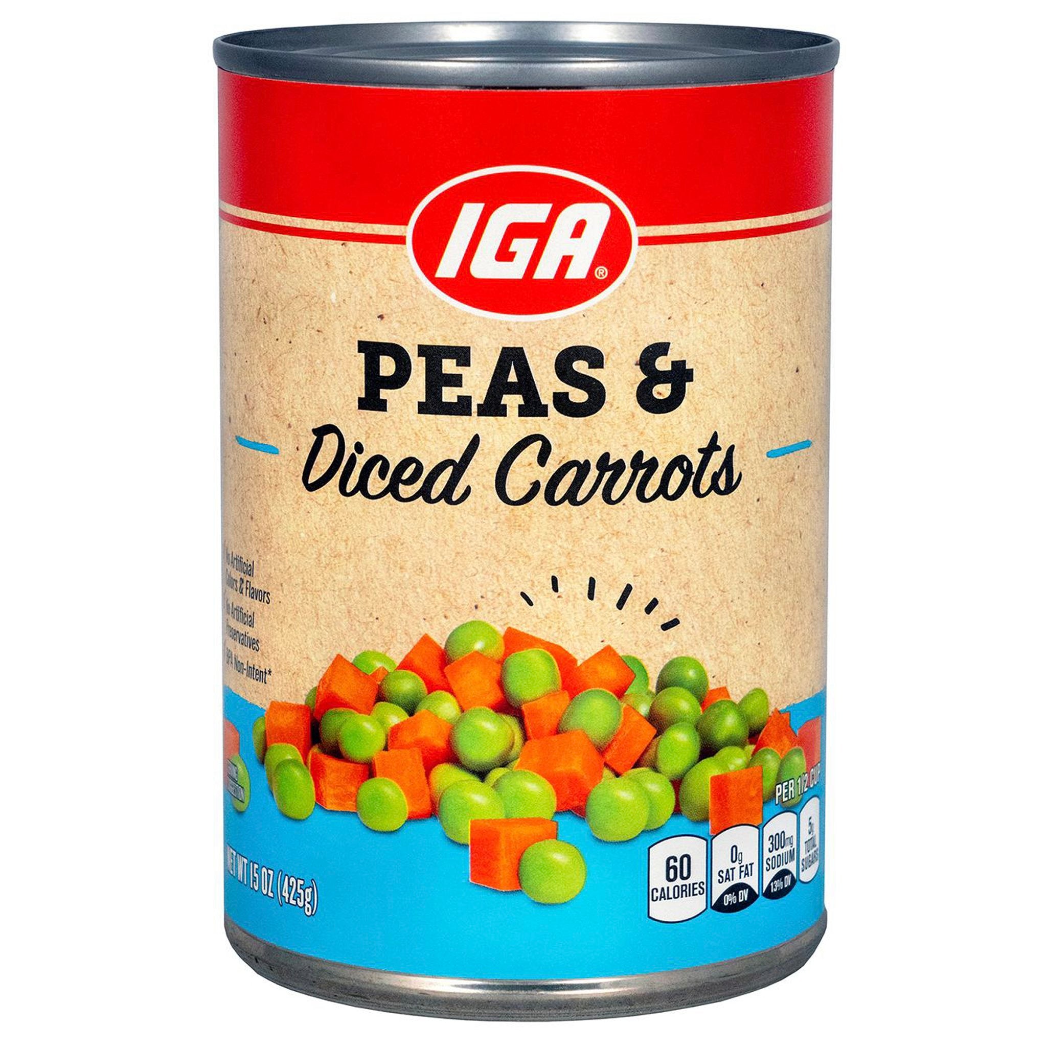 IGA Vegetables Peas & Carrots - 15 OZ 24 Pack – StockUpExpress