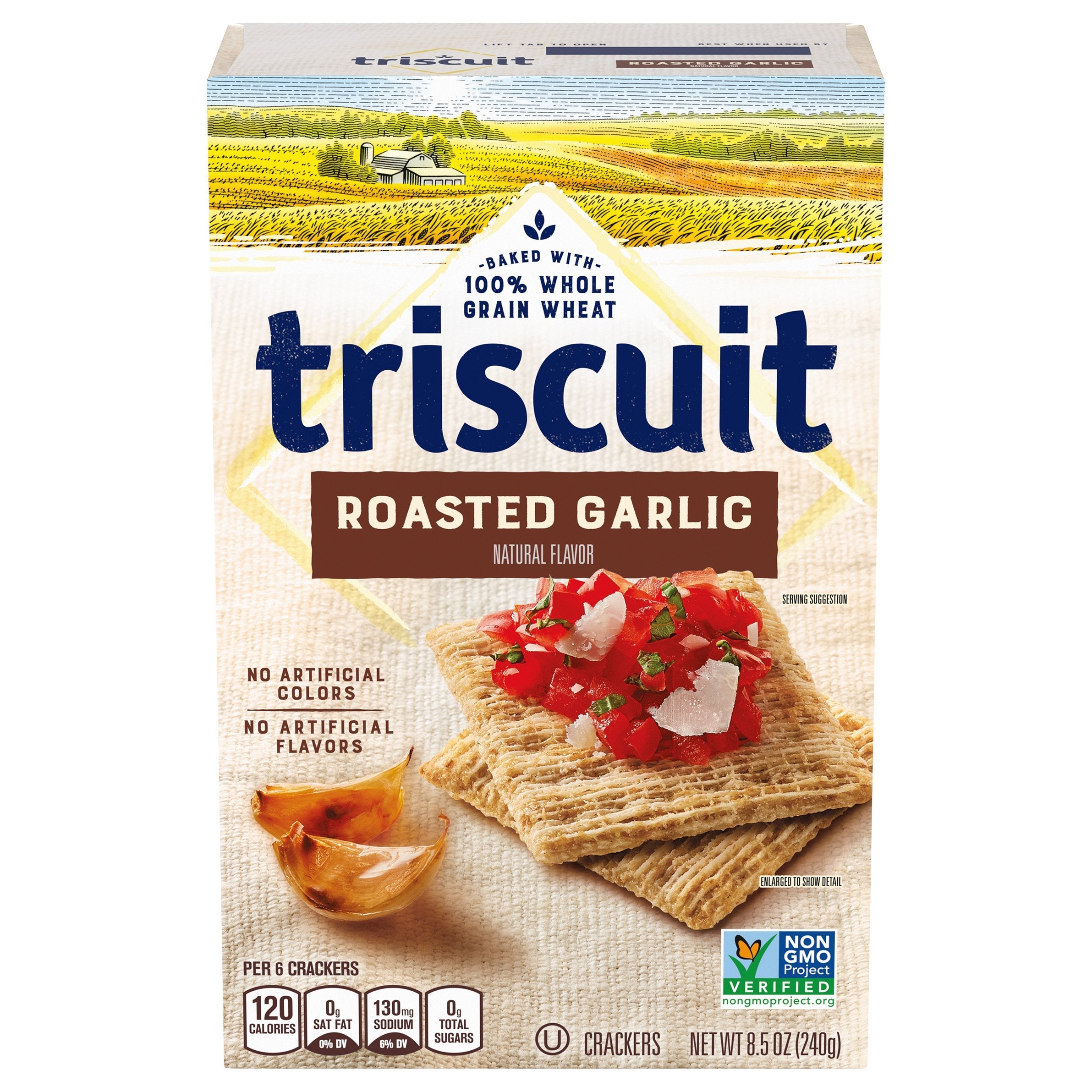 Nabisco Triscuit Roasted Garlic - 8.5 OZ 6 Pack – StockUpExpress