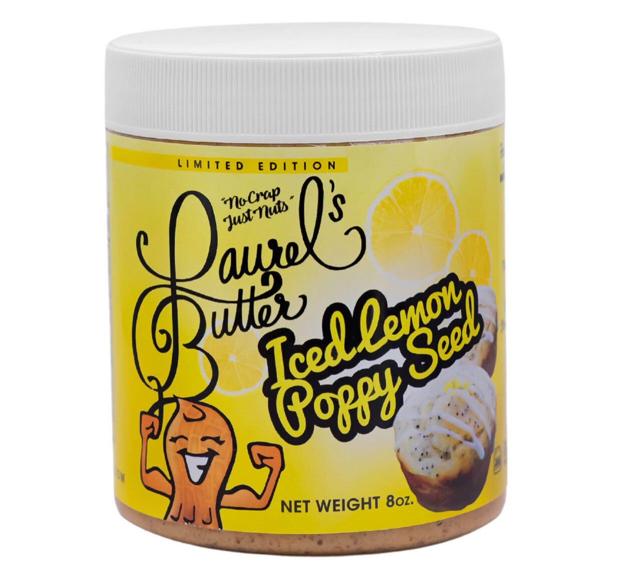 Laurel's Butter Iced Lemon Poppy Seed Butter - 8 OZ 12 Pack ...
