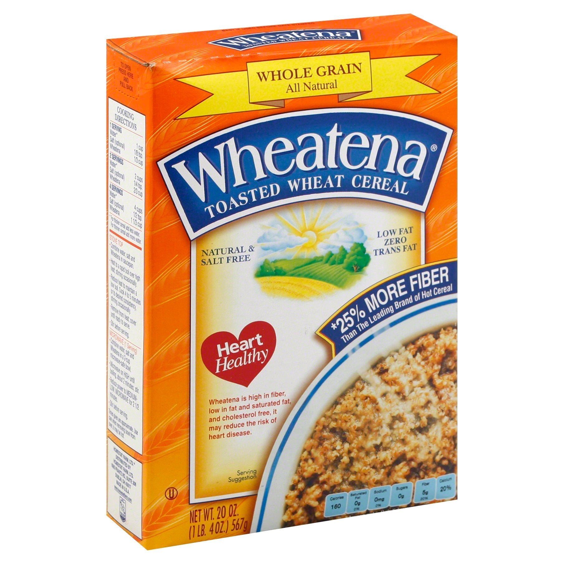 Wheatena Oatmeal Plain - 20 OZ 12 Pack – StockUpExpress
