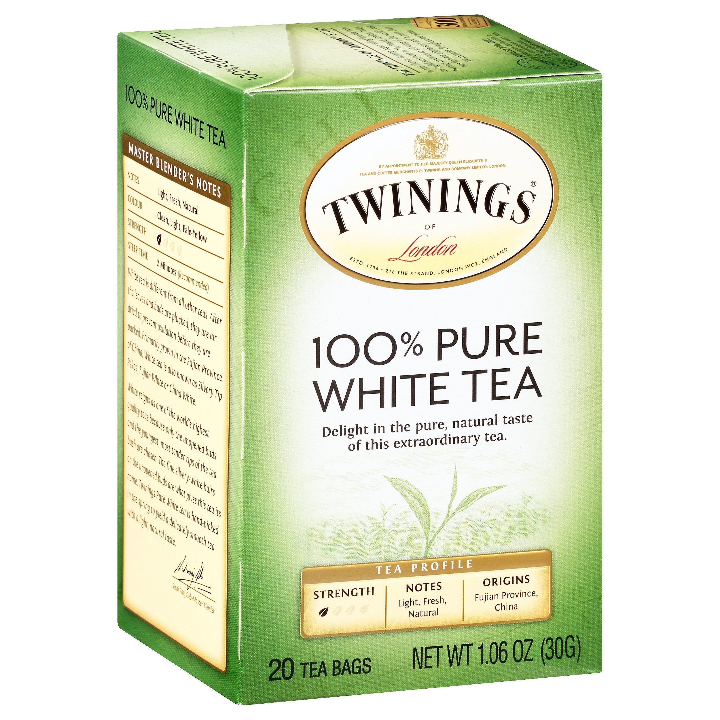 Twinings 100% Pure White Tea - 20 CT 6 Pack – StockUpExpress